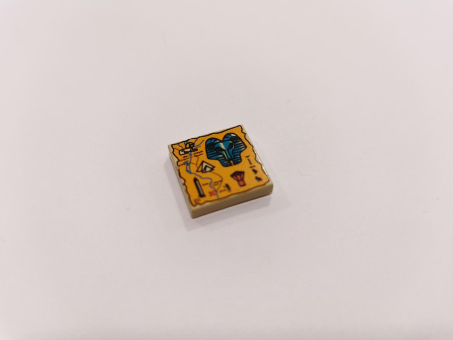 Lego - tryck - tile - 2x2 - 3068 - karta - tan | Köp på Tradera (649705481)