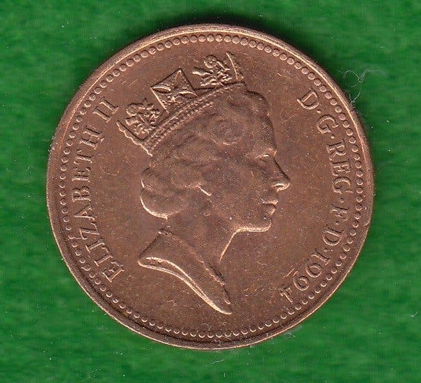 Se produkter som liknar ENGLAND# ONE PENNY 1994 på Tradera (679133243)