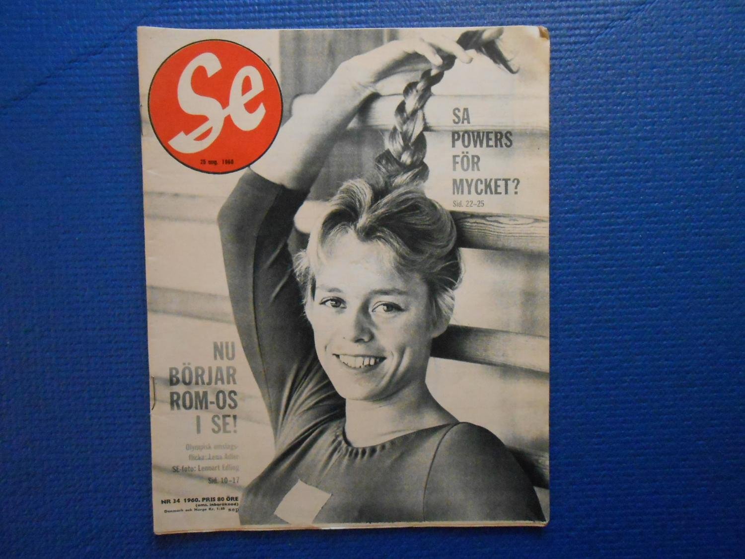 SE 34 1960 Lena Adler Olympiska spelen Rom dopi.. | Köp på Tradera ...