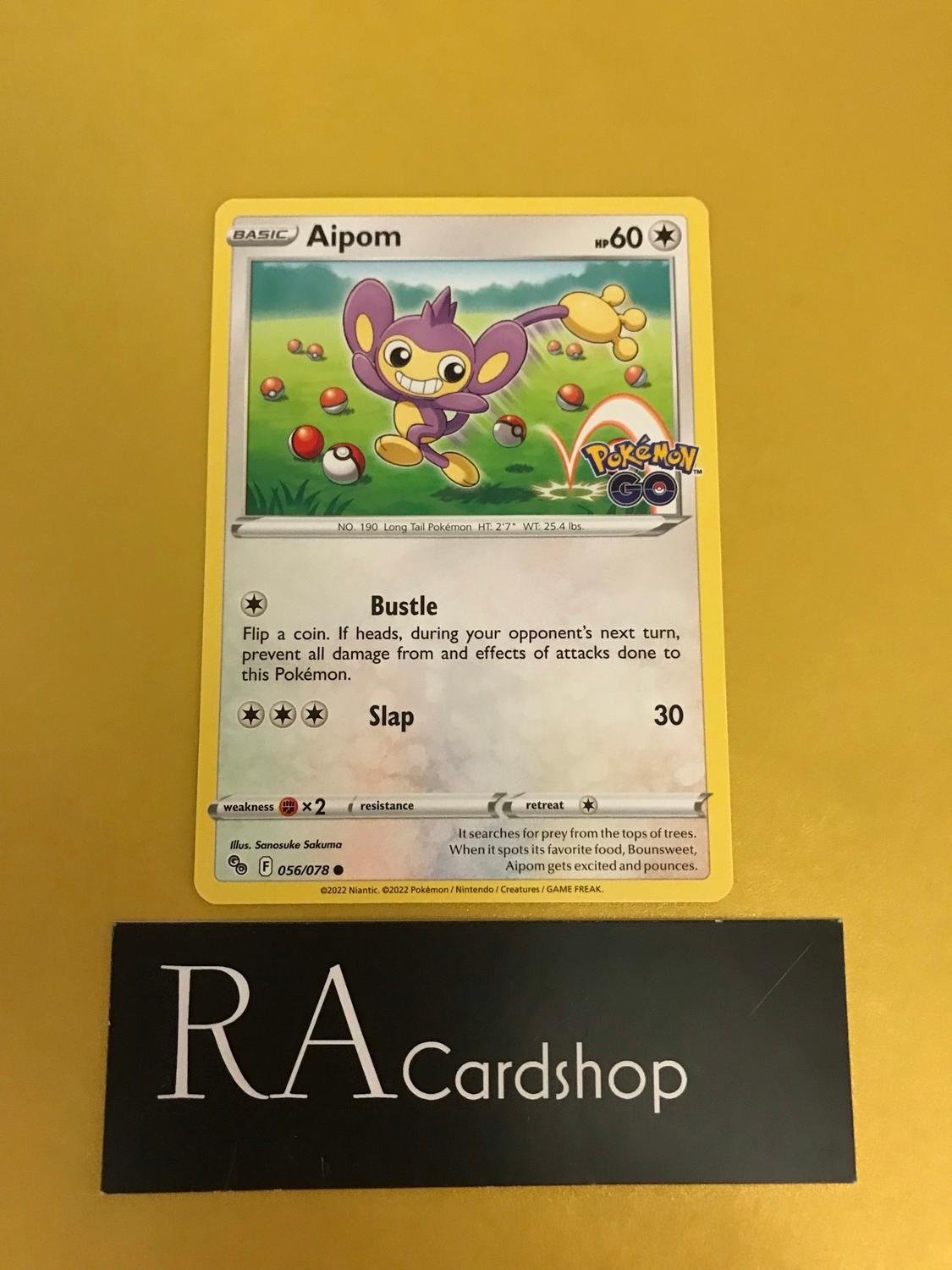 Aipom Common 056/078 Pokemon GO.. | Köp från RaCardShop på Tradera ...