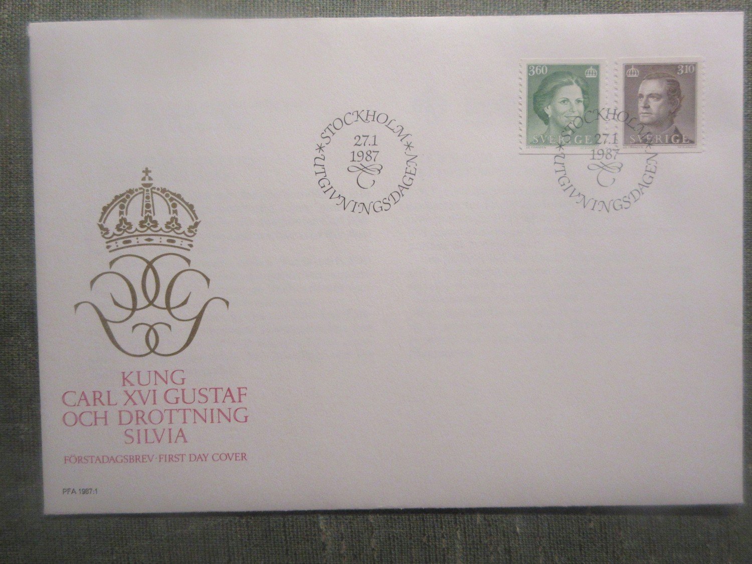 ÄLDRE FDC (1987) KUNG CARL XVI GUSTAF OCH DROTT.. | Köp på Tradera ...