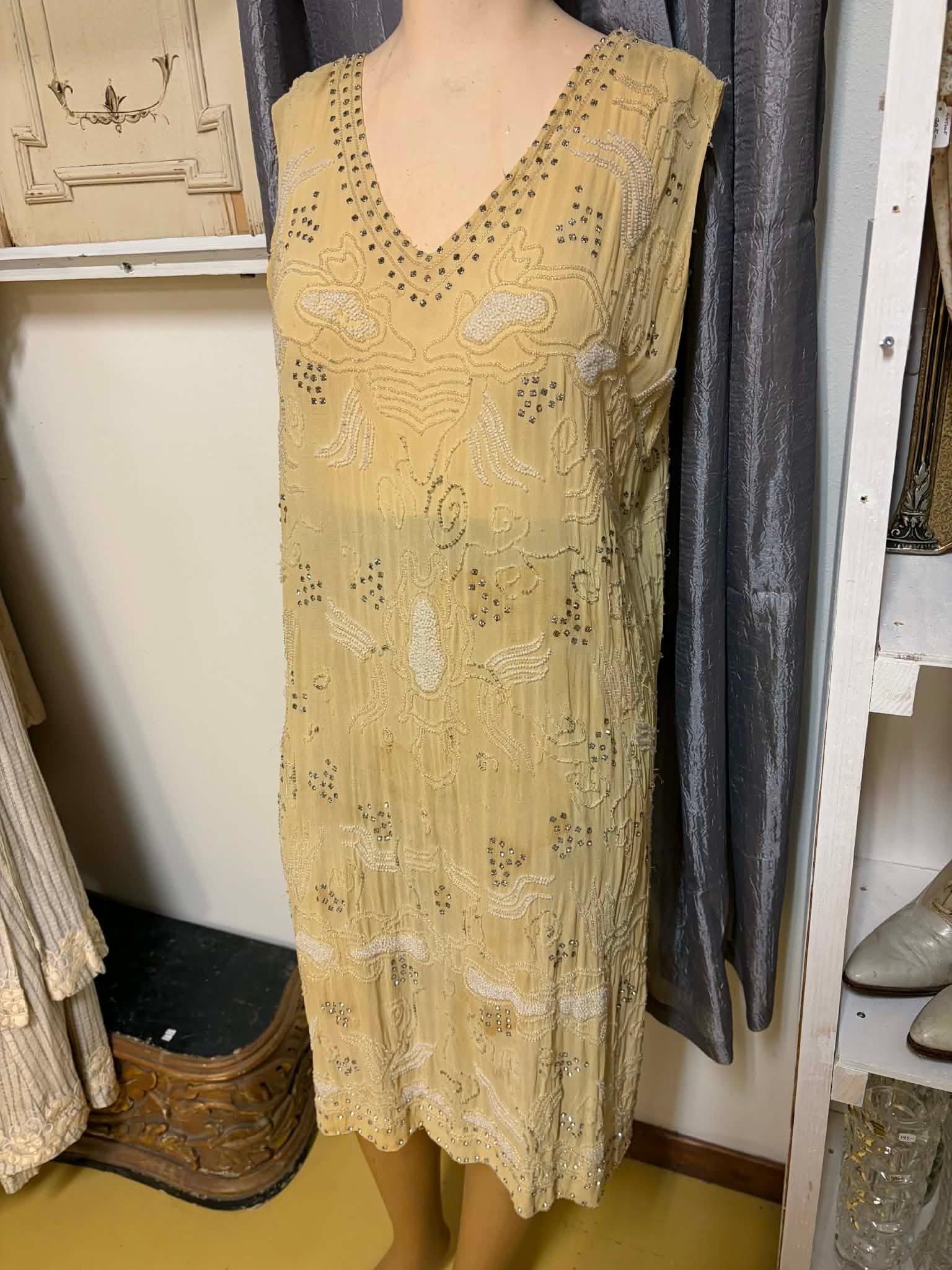 105 år Antik Klänning från 1920-tal Flapperklän.. | Köp på Tradera ...