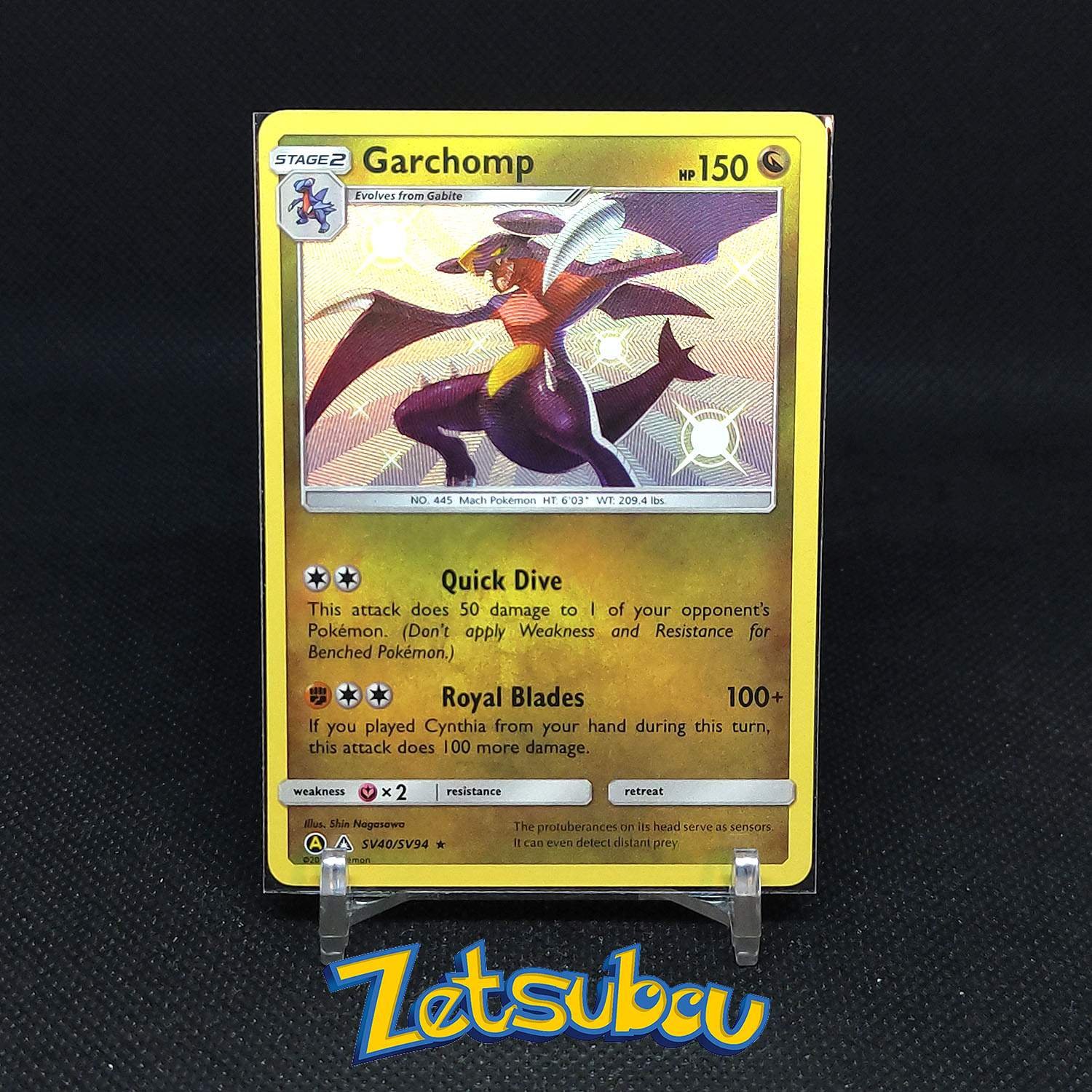 Garchomp SV40/SV94 - Full Art | SM Hidden Fates | Köp på Tradera ...