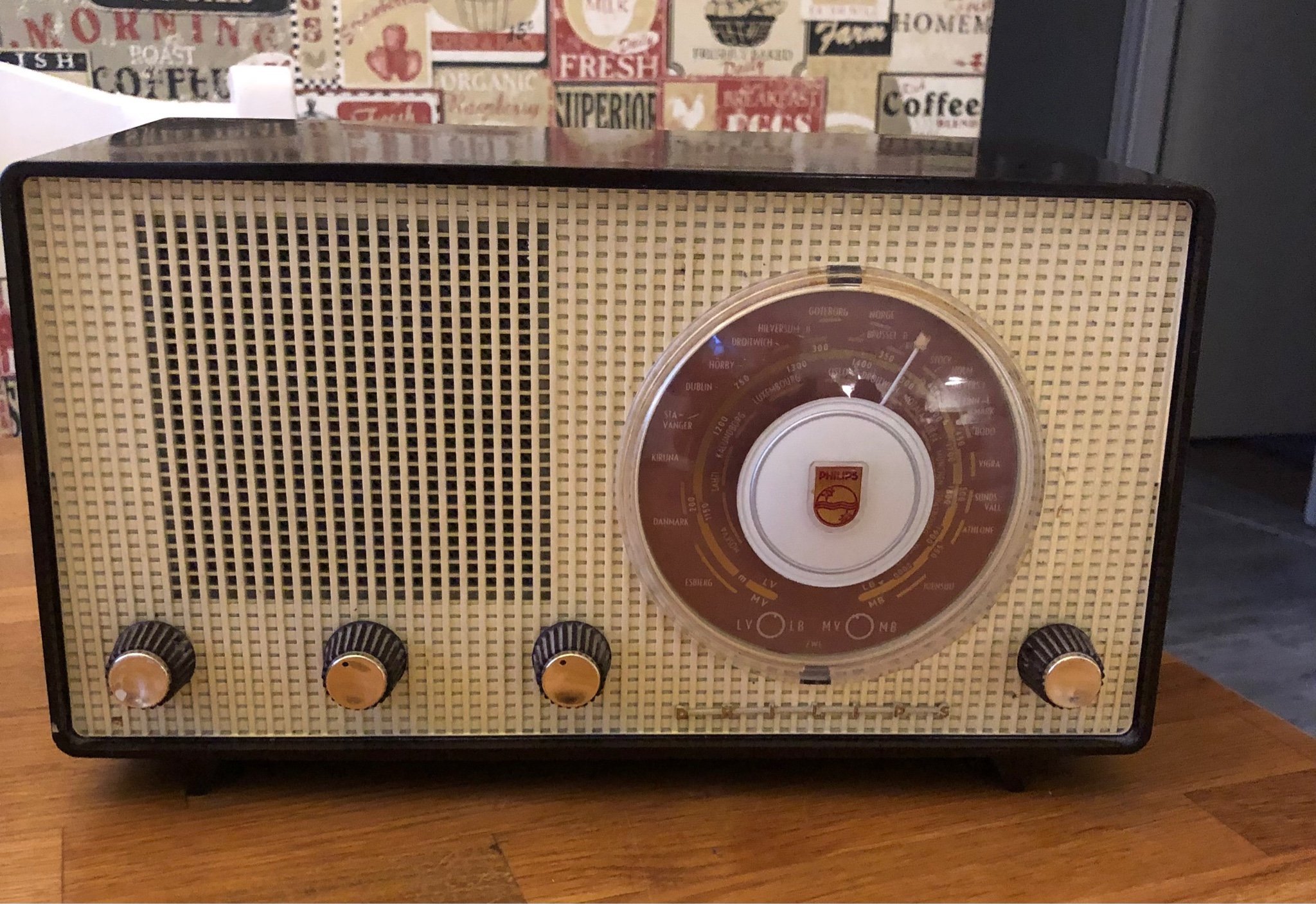 Retro radio Philips 50-tal nostalgi samlare inredning