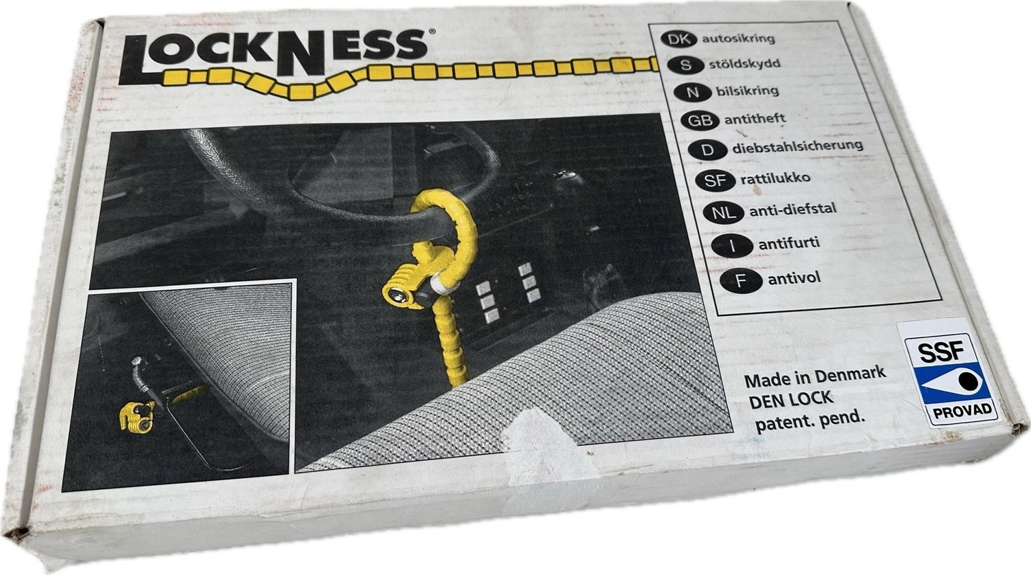 Rattlås Lock Ness Den Lock Car Steering Wheel L.. | Köp på Tradera ...