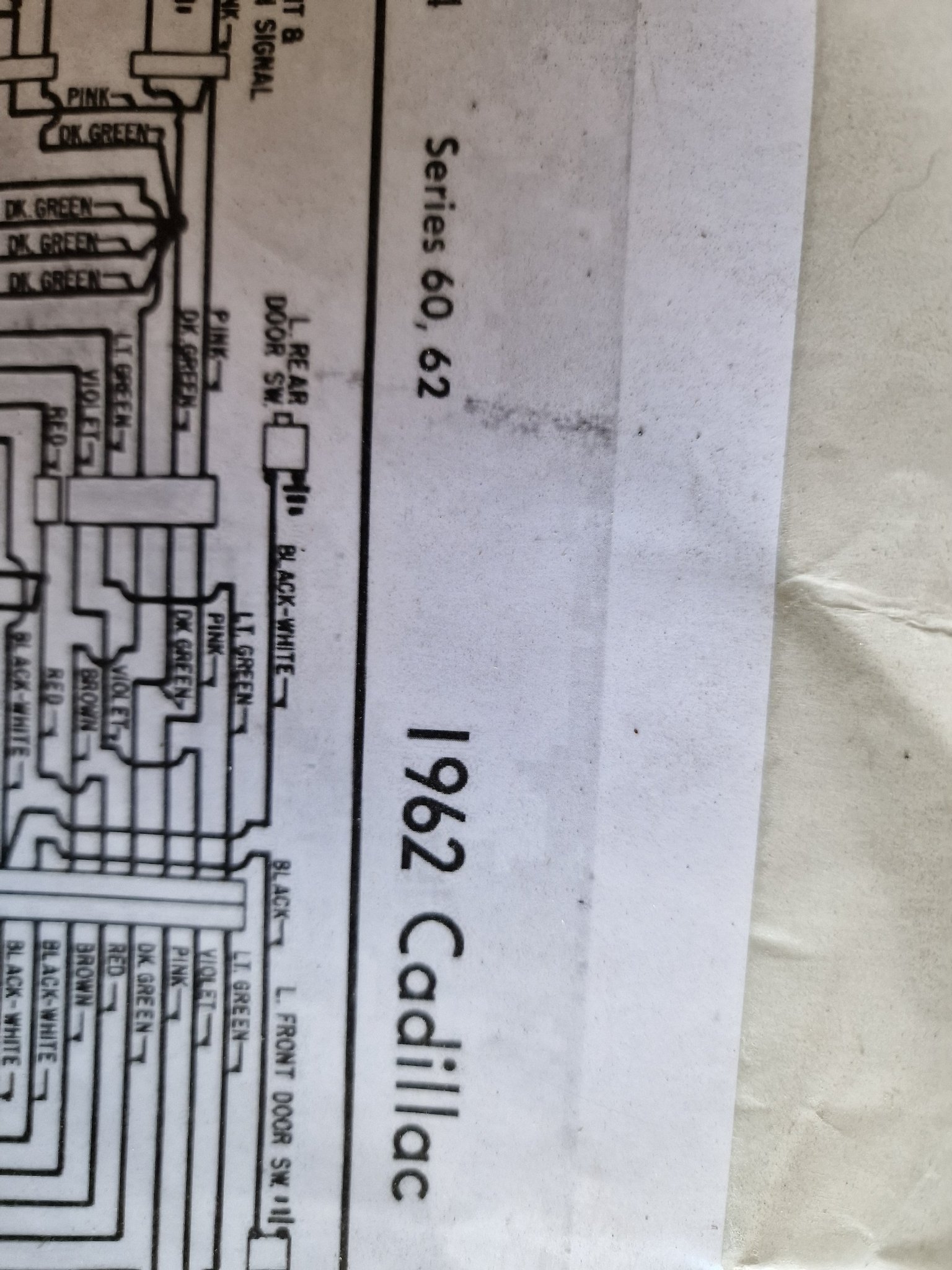 Cadillac 1962 serie 60,62 elschema | Köp på Tradera (694572668)