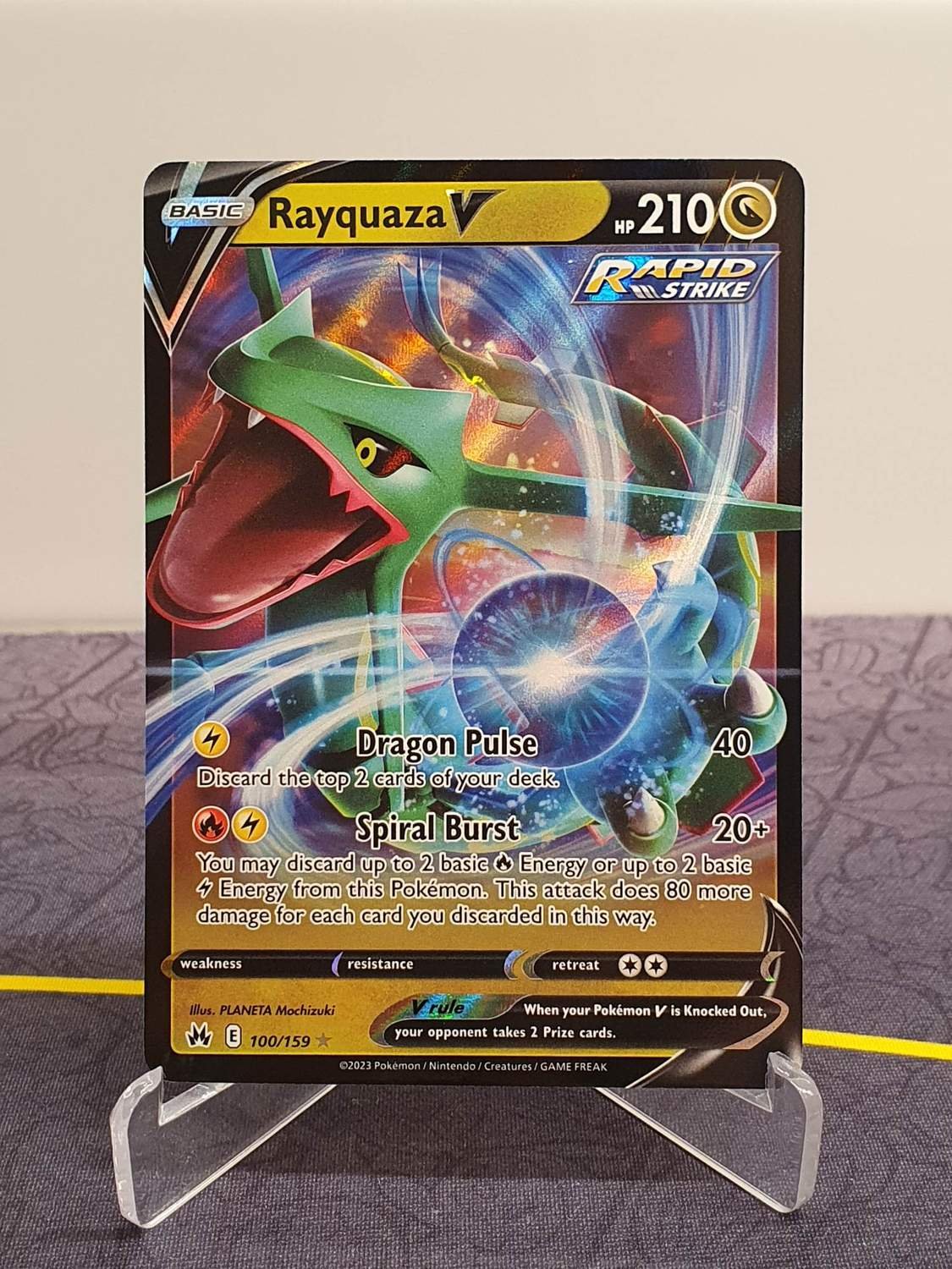 RAYQUAZA V 100/159 - Ultra Rare - Crown Zenith .. | Köp på Tradera ...