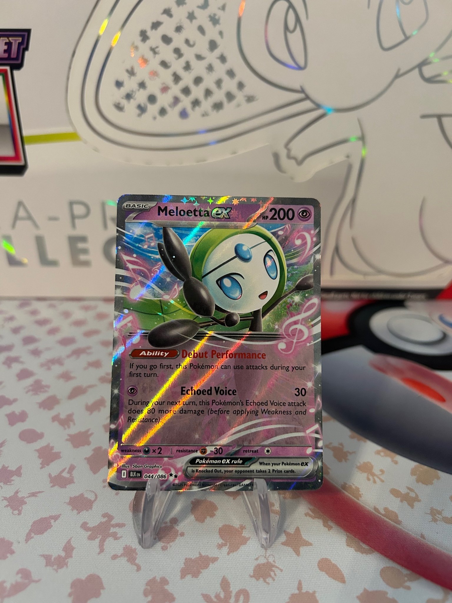 Pokémon kort - Meloetta EX 044/086 - Black Bolt | Köp på Tradera (688850593)