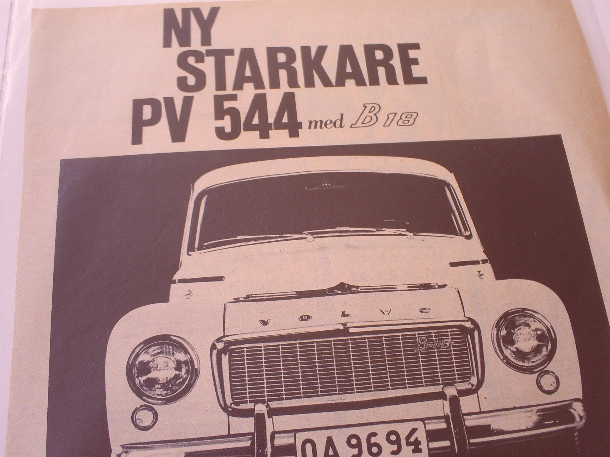 VOLVO PV 544 : REKLAM FRÅN DECEMBER 1961 (416058184) ᐈ Köp på Tradera