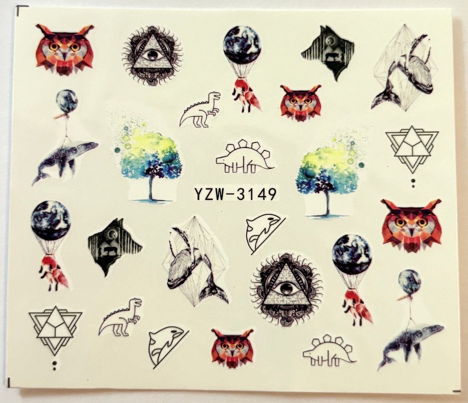 Nail art transfer stickers boho style symboler .. | Köp på Tradera ...