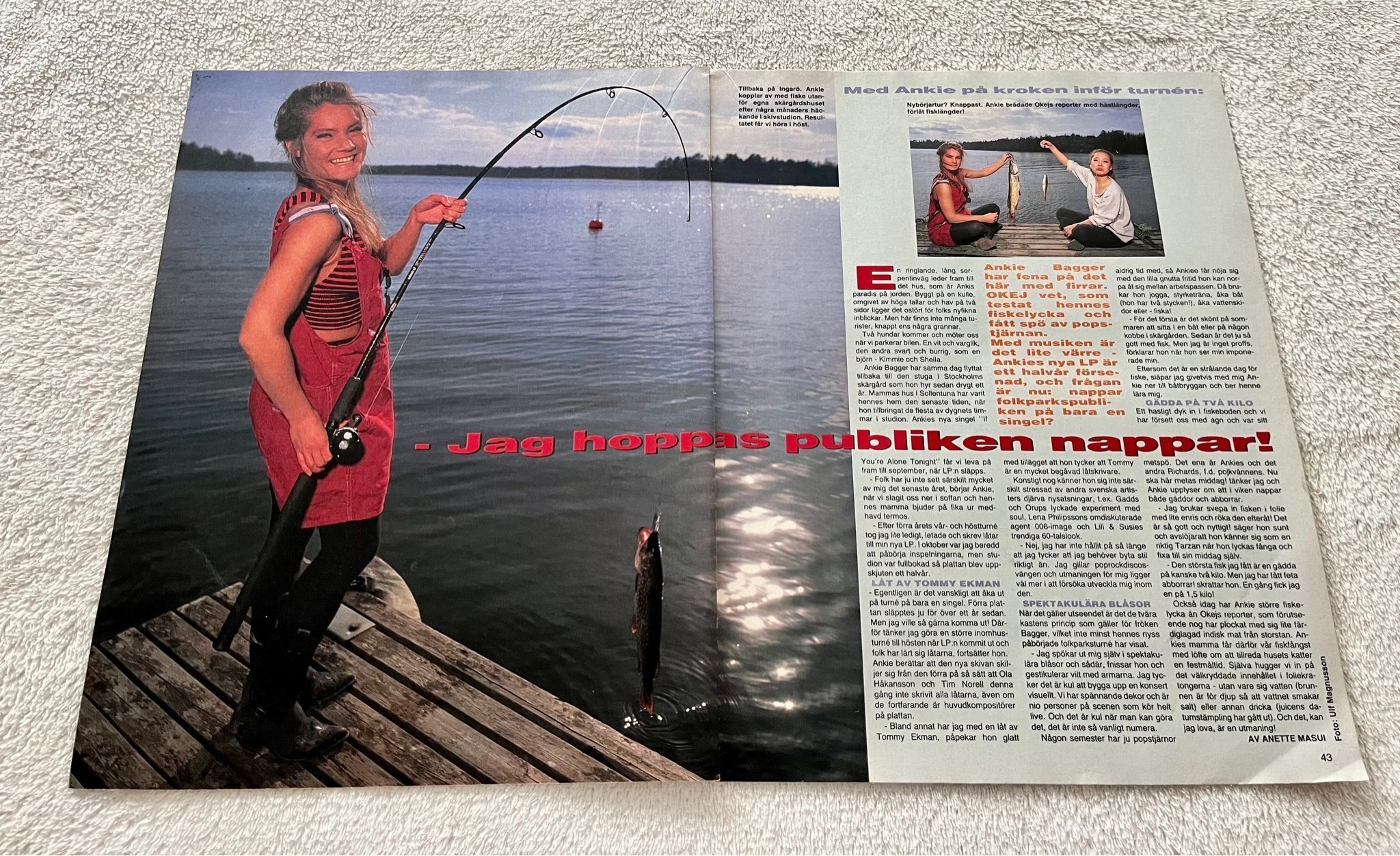 Ankie Bagger 1990 Reportage clips poster - Tidn.. | Köp på Tradera ...