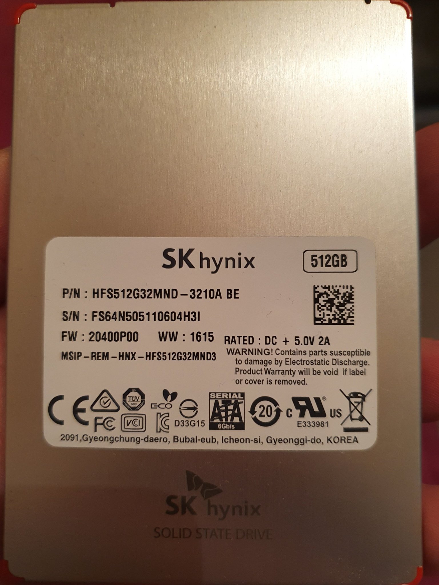 Hynix SSD 500gb 2.5" (399312047) ᐈ Köp på Tradera