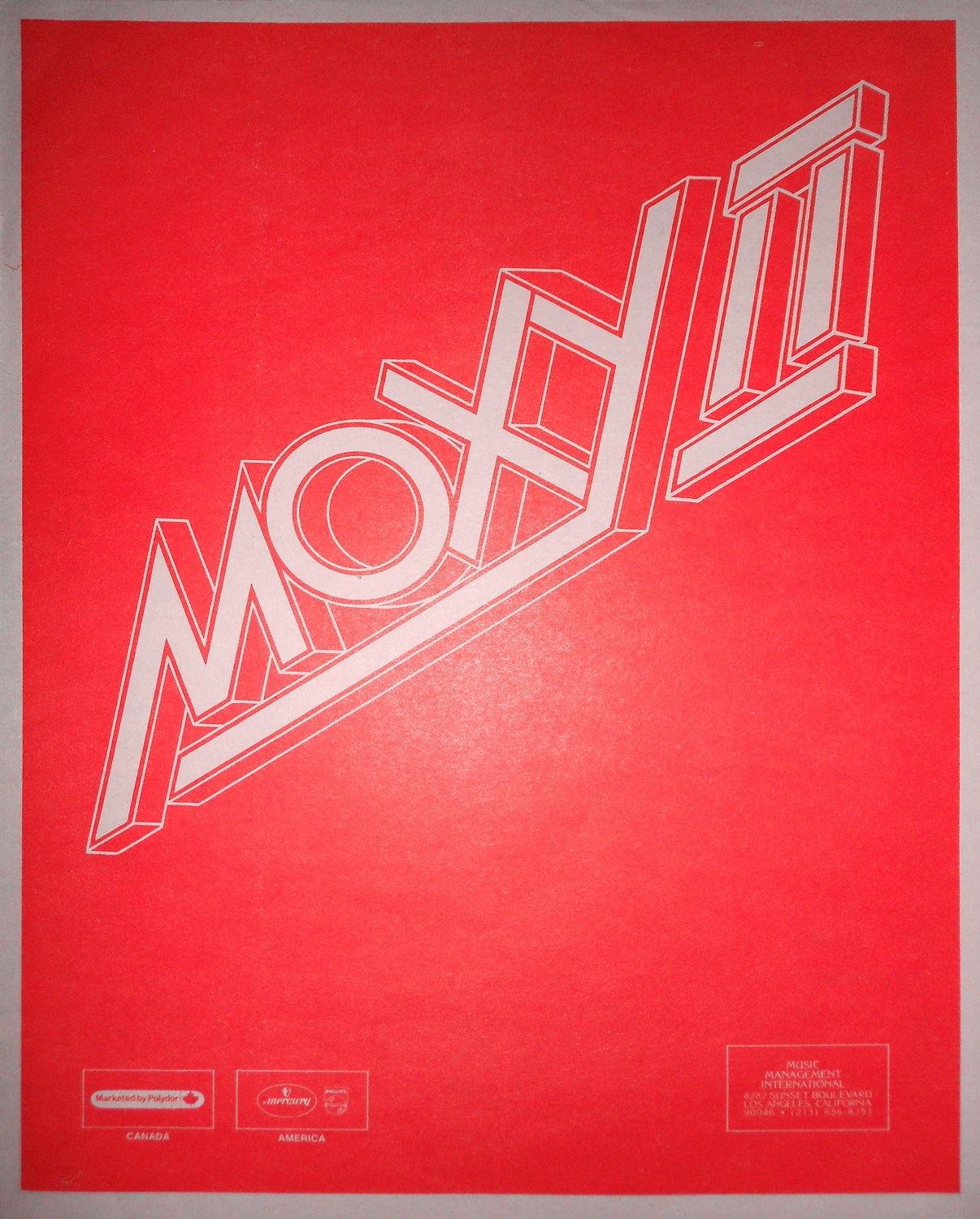 MOXY - MOXY II, STOR TIDNINGSANNONS 1977 | Köp på Tradera (519292475)