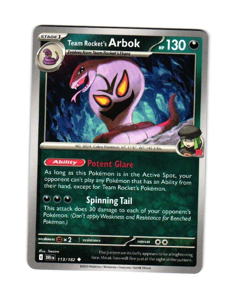 Team Rockets Arbok Uncommon 113.. | Köp från RaCardShop på Tradera ...