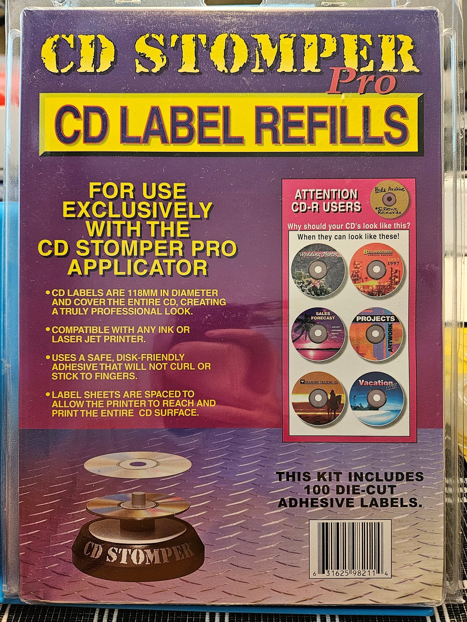 CD Stomper Pro CD Label Refills | Köp på Tradera (698650512)