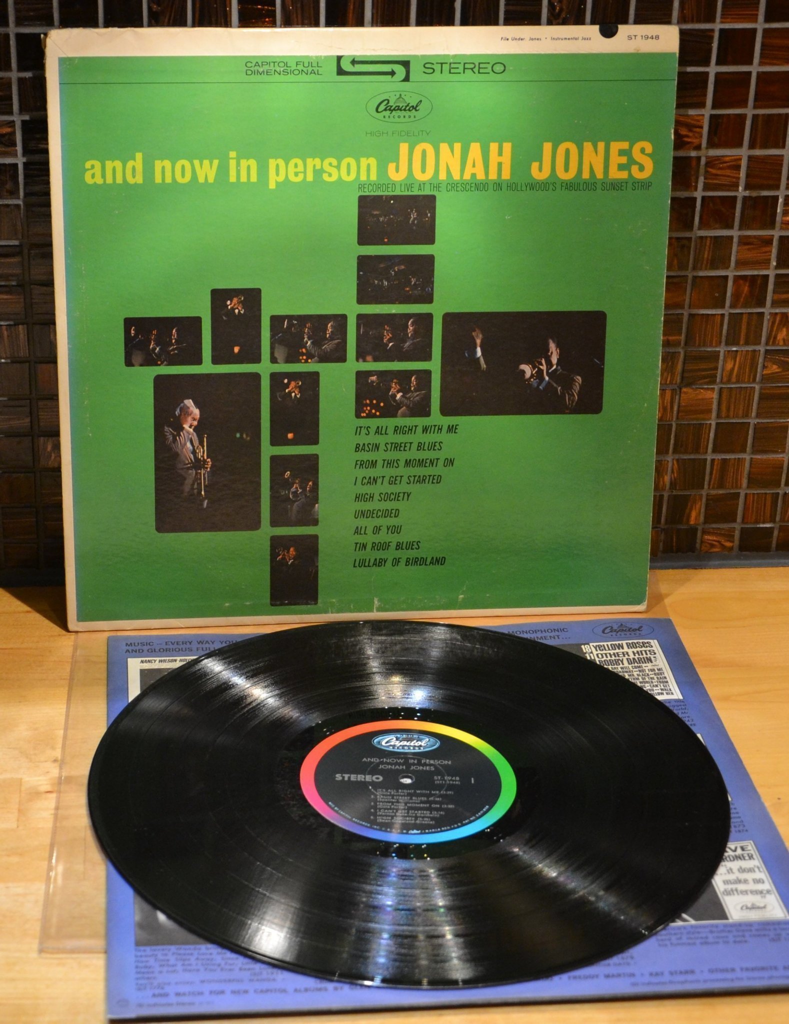 JONAH JONES QUARTET- AND NOW IN PERSON - LP jaz.. | Köp på Tradera ...