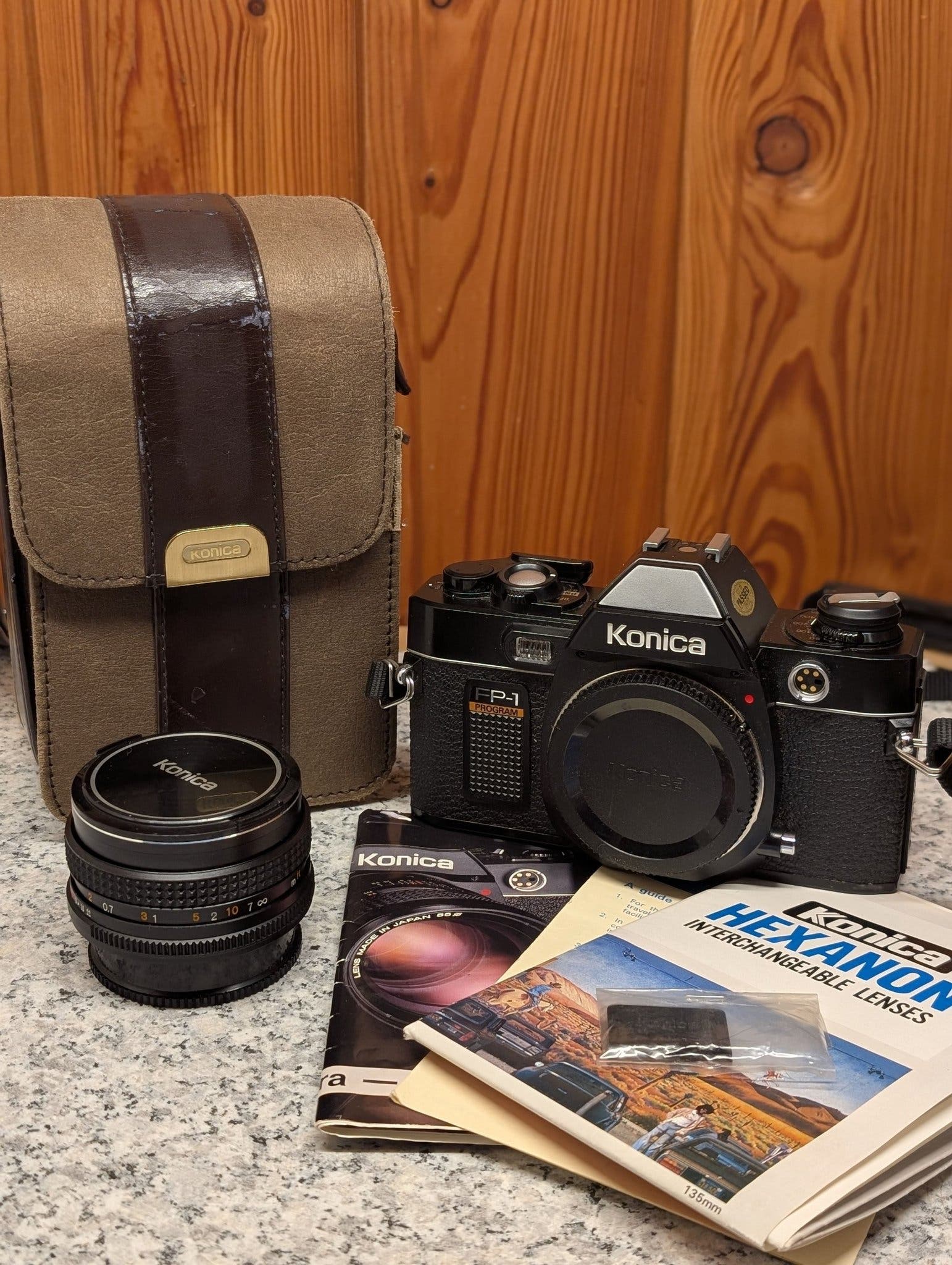Konica FP-1 Program analog kamera med Konica He.. | Köp på Tradera ...