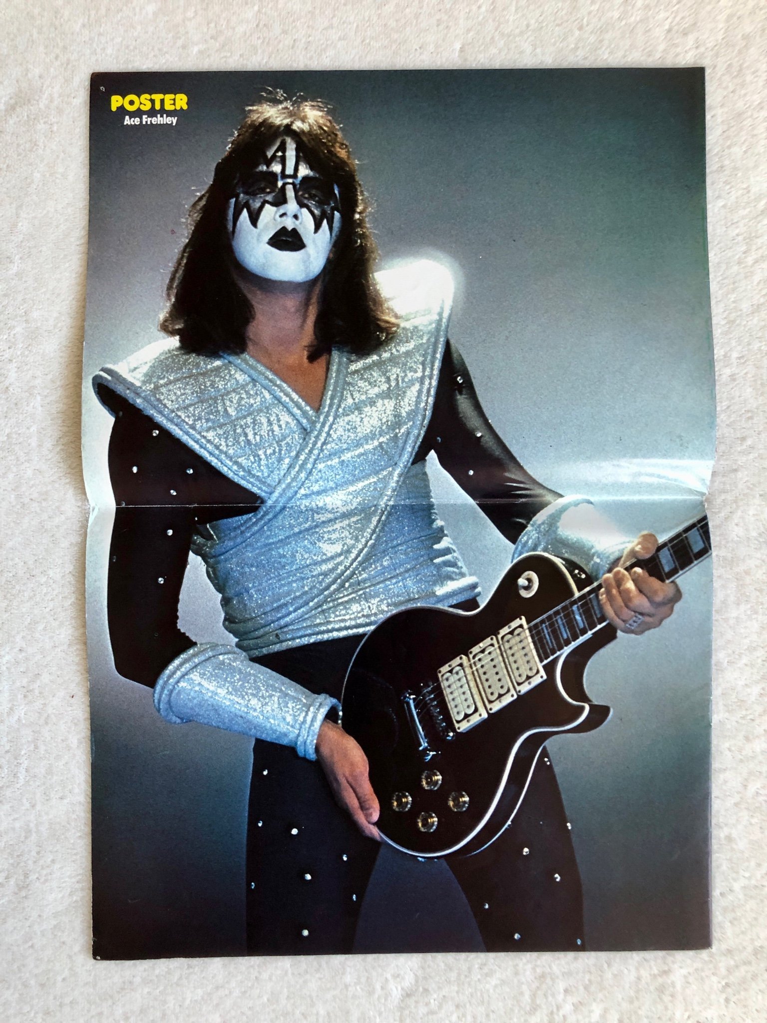 KISS ACE FREHLEY SPACEMAN 1979 affisch plansch .. | Köp på Tradera ...