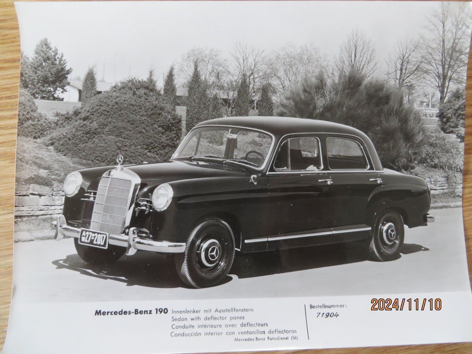 Mercedes äkta Pressbild på W121 - 190.. | Köp från amtc på Tradera ...