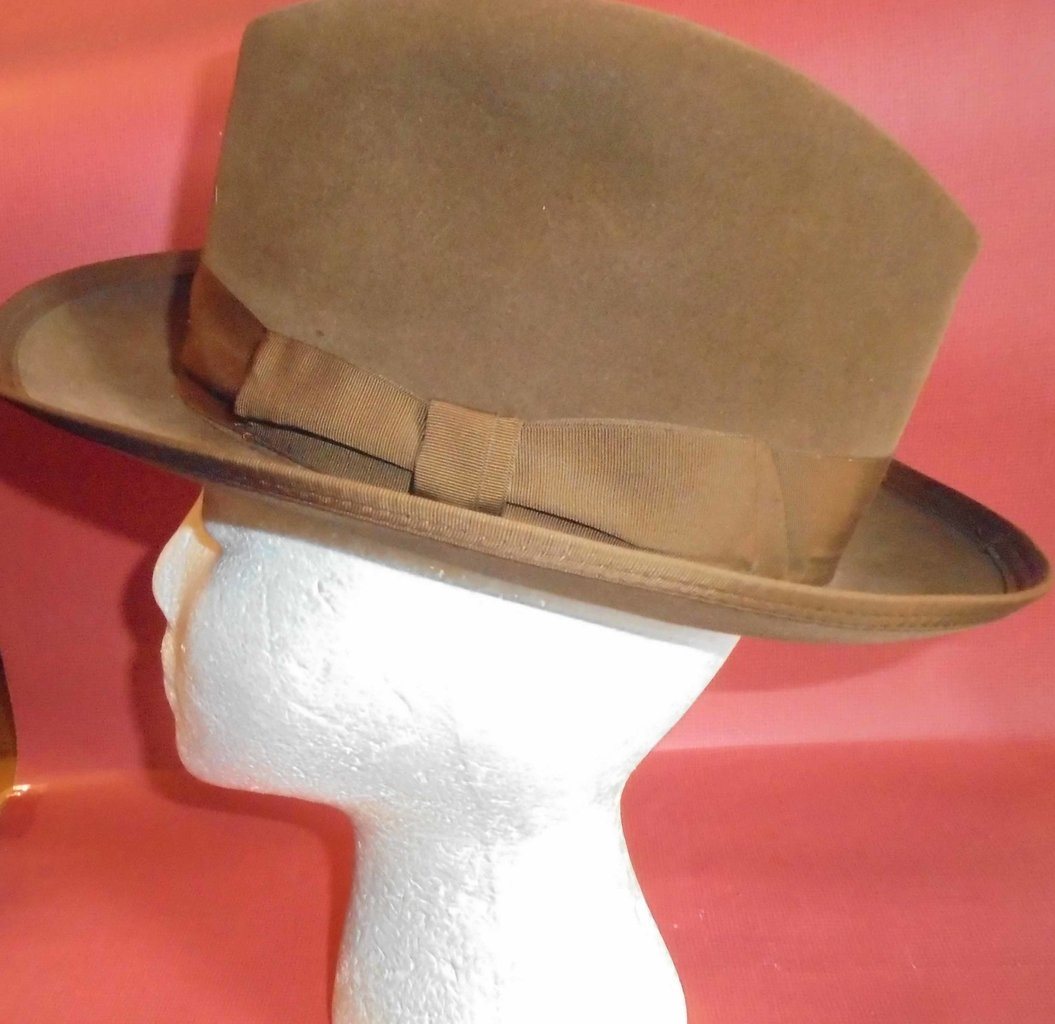 hatt, brun herrhatt, vintage | Köp på Tradera (261114637)