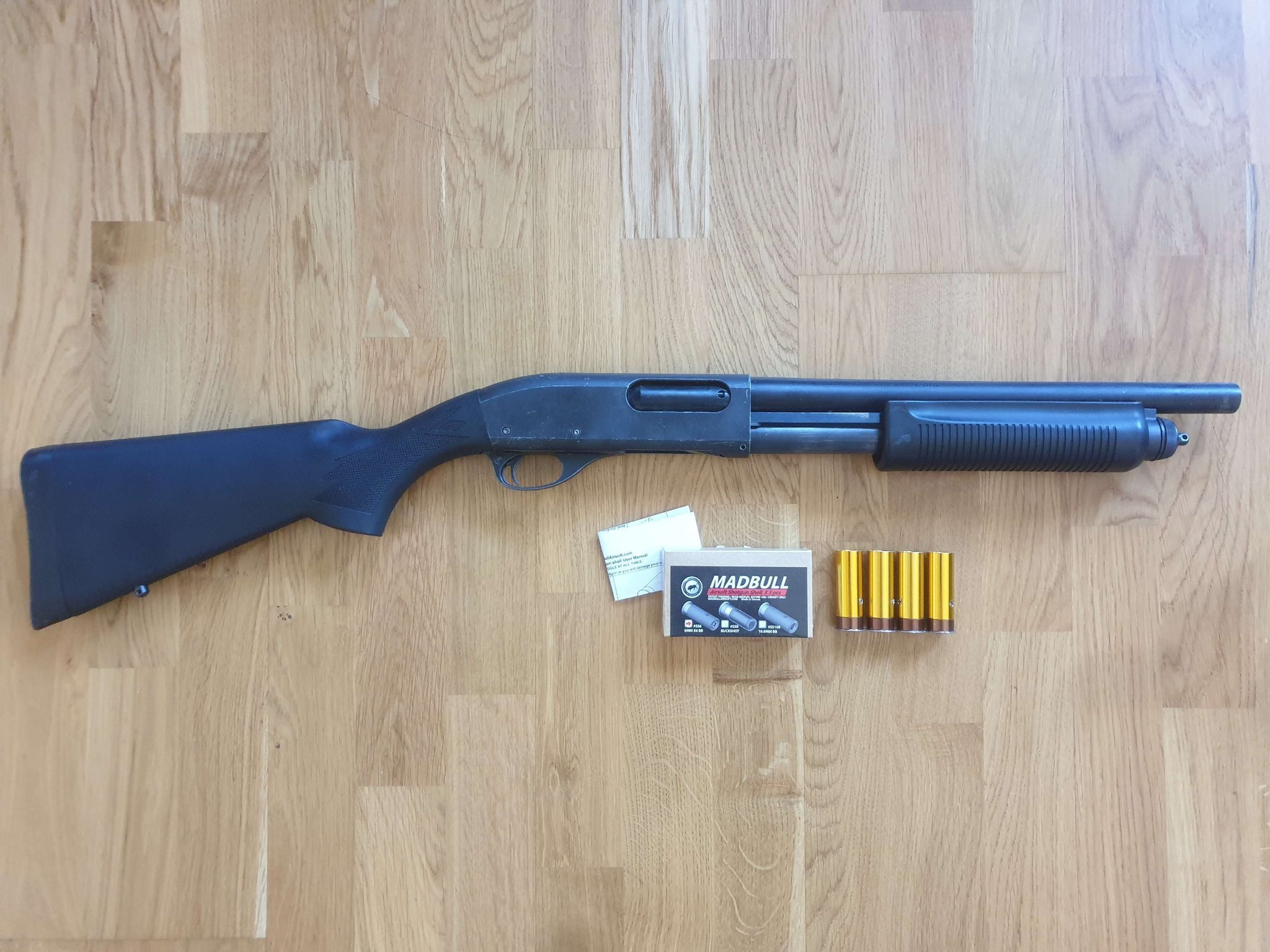 Tanaka M870 Airsoft shotgun Full metal, shell e.. | Köp på Tradera ...