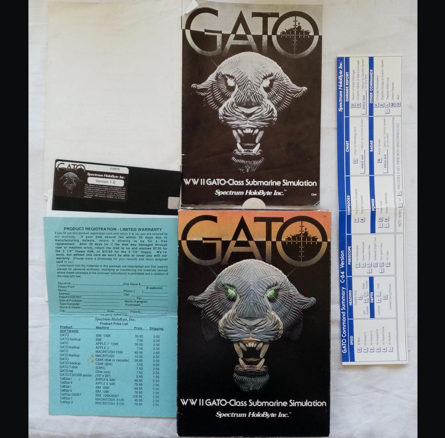 Gato (Spectrum HoloByte) US-NTSC Disk ->TESTAD