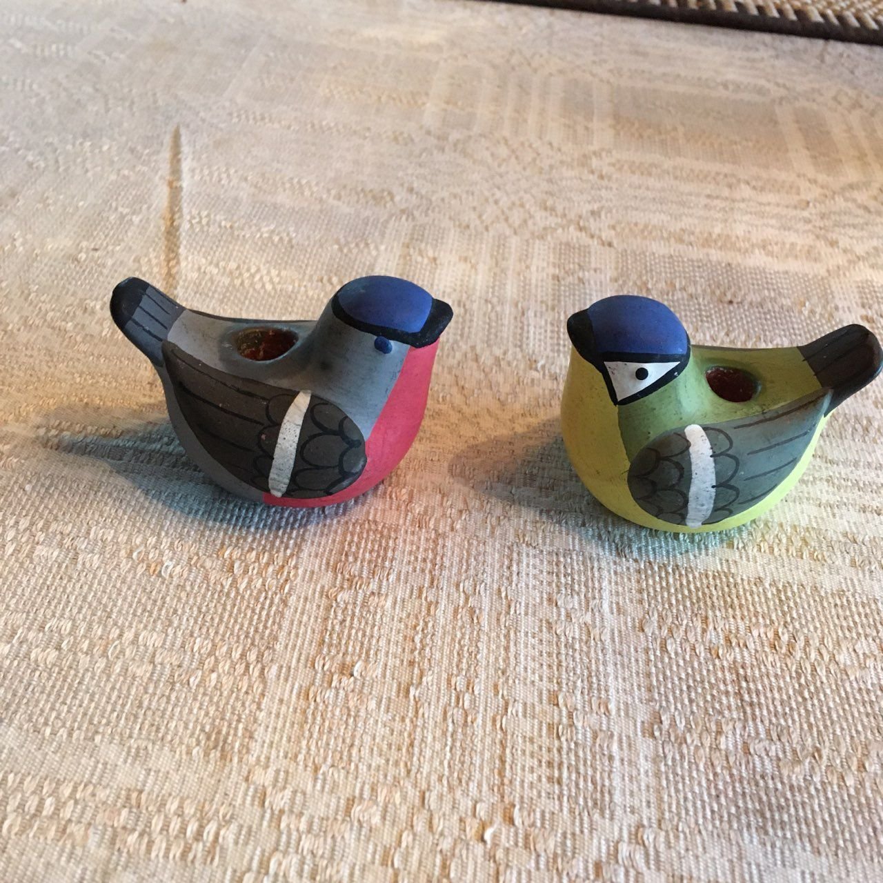 Fåglar vintage retro julpynt keramik/lera domhe.. | Köp på Tradera ...