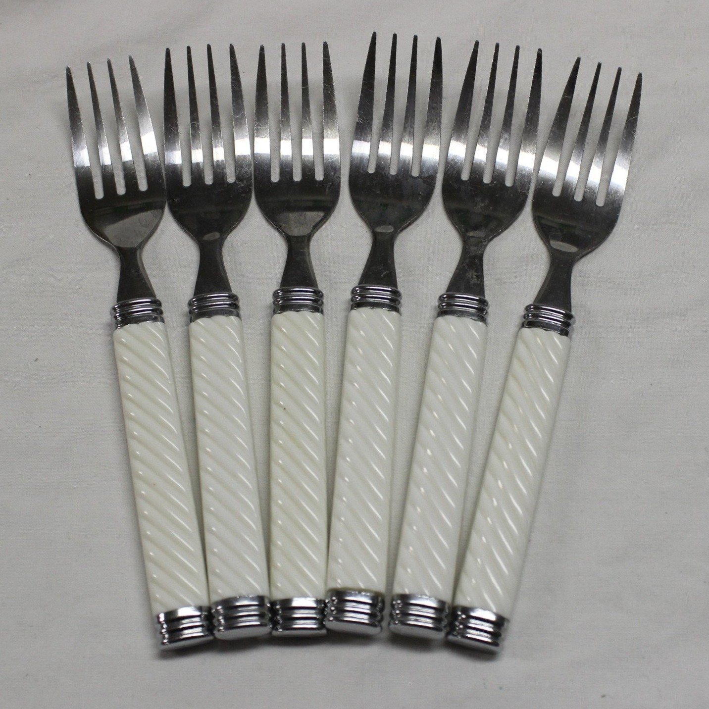 6 Vintage Matgaffel Gaffle Gafflar 19 cm Zig Za.. | Köp på Tradera ...