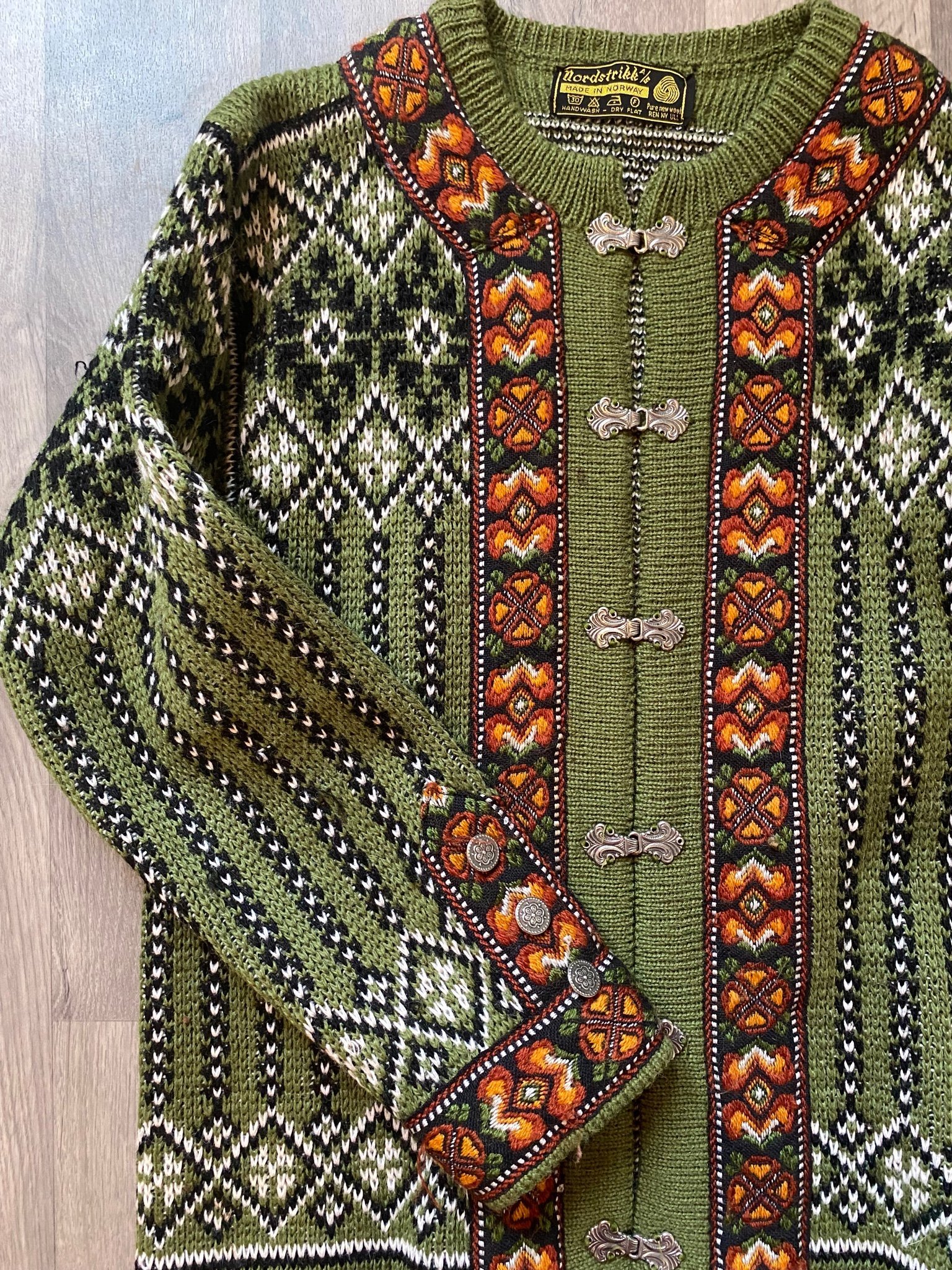 NORSK LUSEKOFTA STICKAD KOFTA 1950TAL 1960TAL 1.. | Köp på Tradera ...