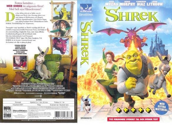 SHREK (VHS) | Köp från Boa-skivakuten på Tradera (643018667)