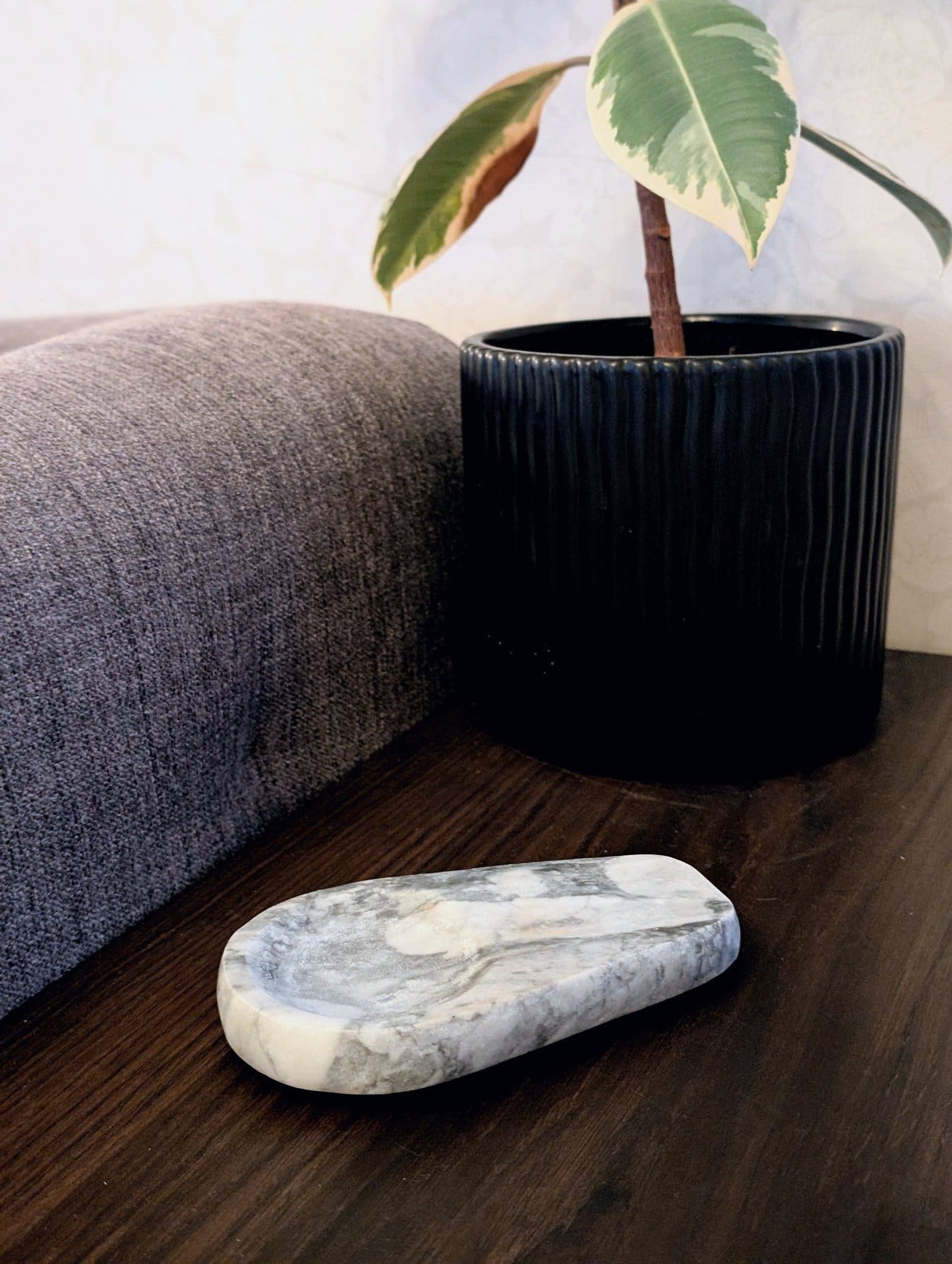 Nytt Marble light grey tvålfat Hemtex marmor fat | Köp på Tradera ...