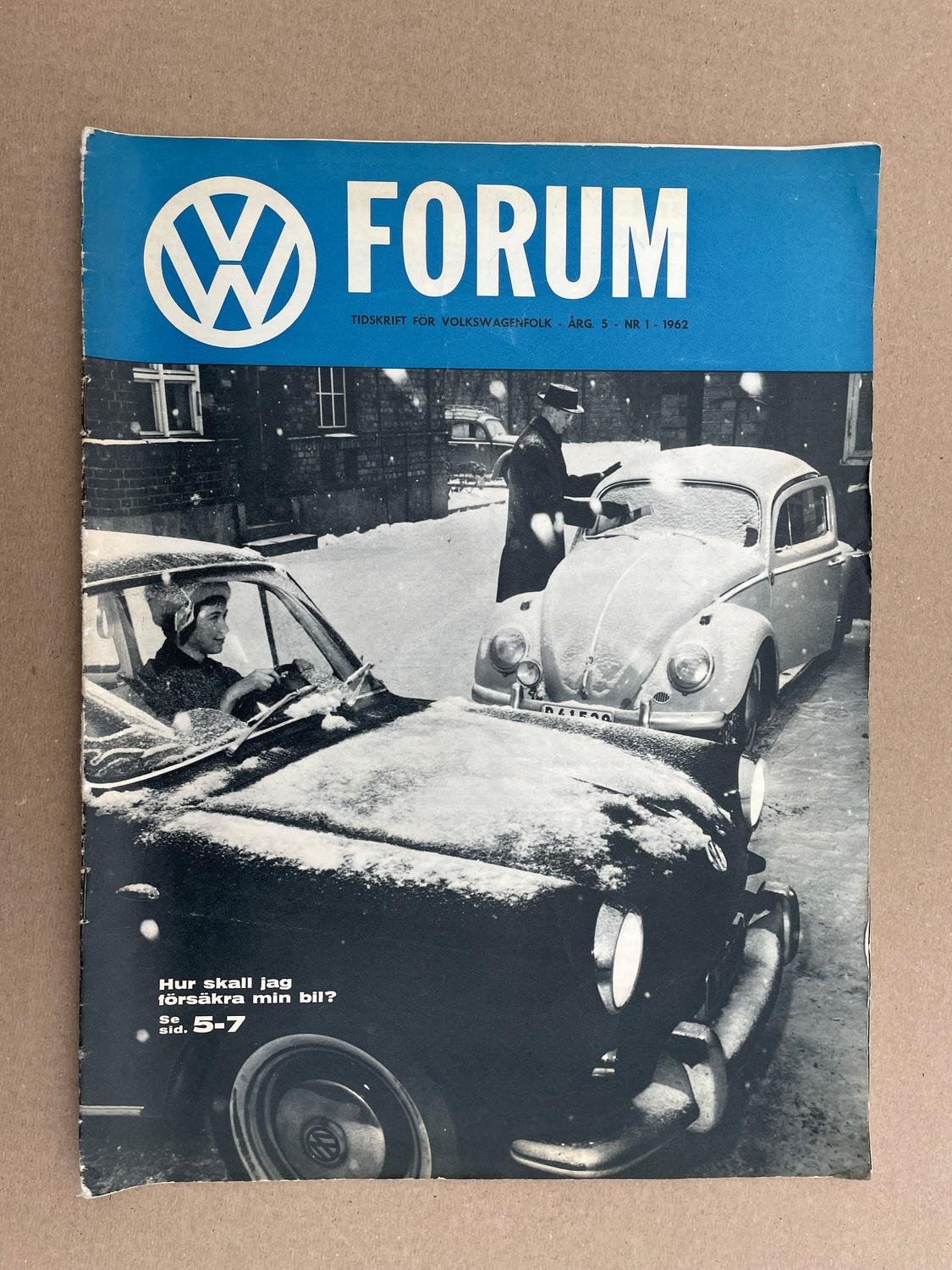 Tidning VW Volkswagen Forum 1962 Nr. 1 | Köp från mi_ak på Tradera ...