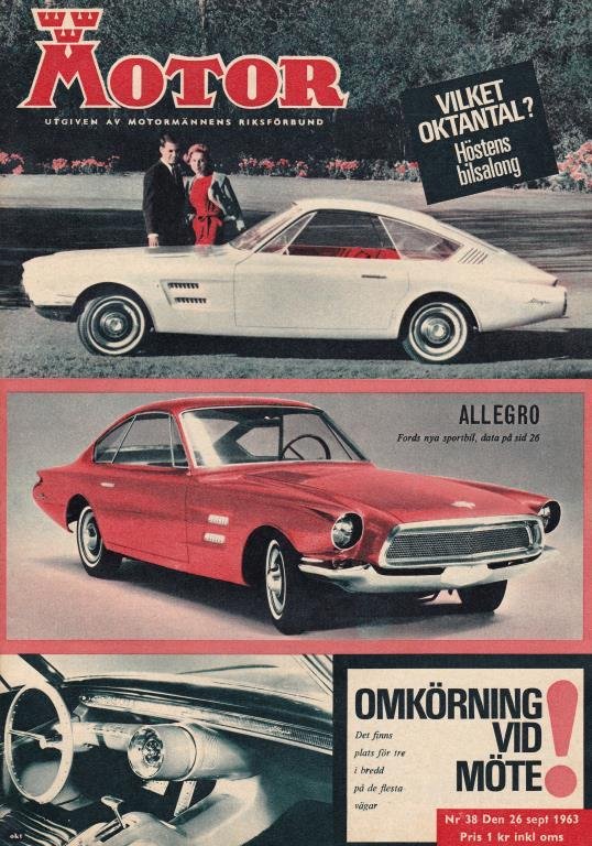 Motor 1963-38 Ford Allegro Bildreportage..Volvo.. | Köp på Tradera ...