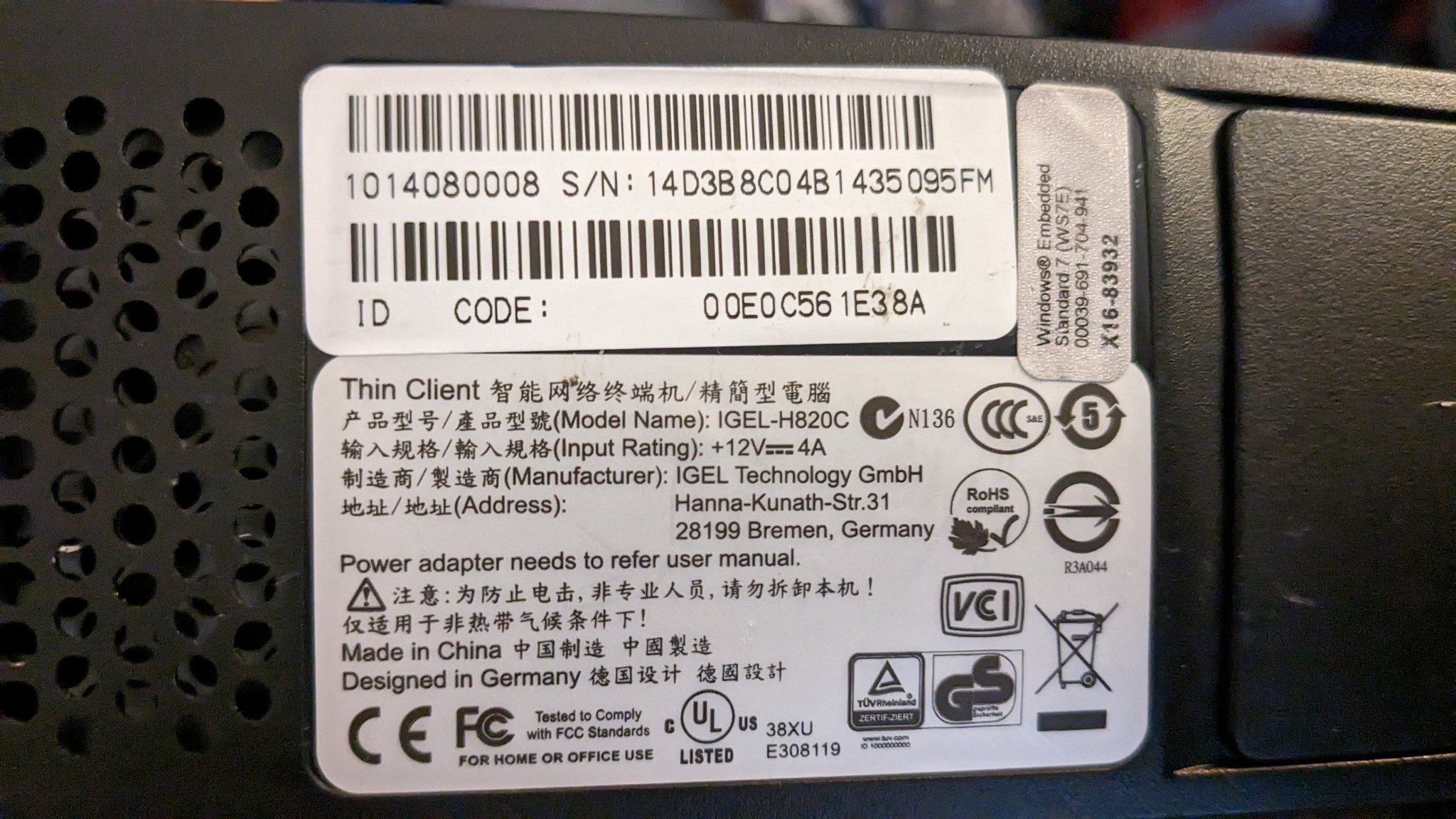 IGEL-H820C Thin Client | Köp på Tradera (593614576)