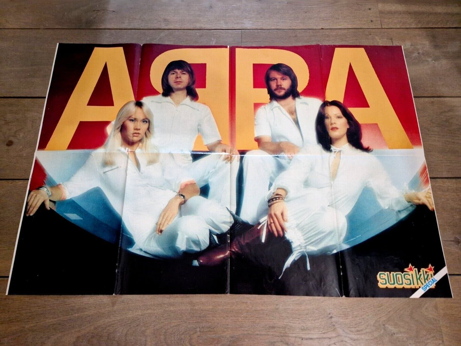 ABBA - A very rare large poster from - Finland .. | Köp på Tradera ...