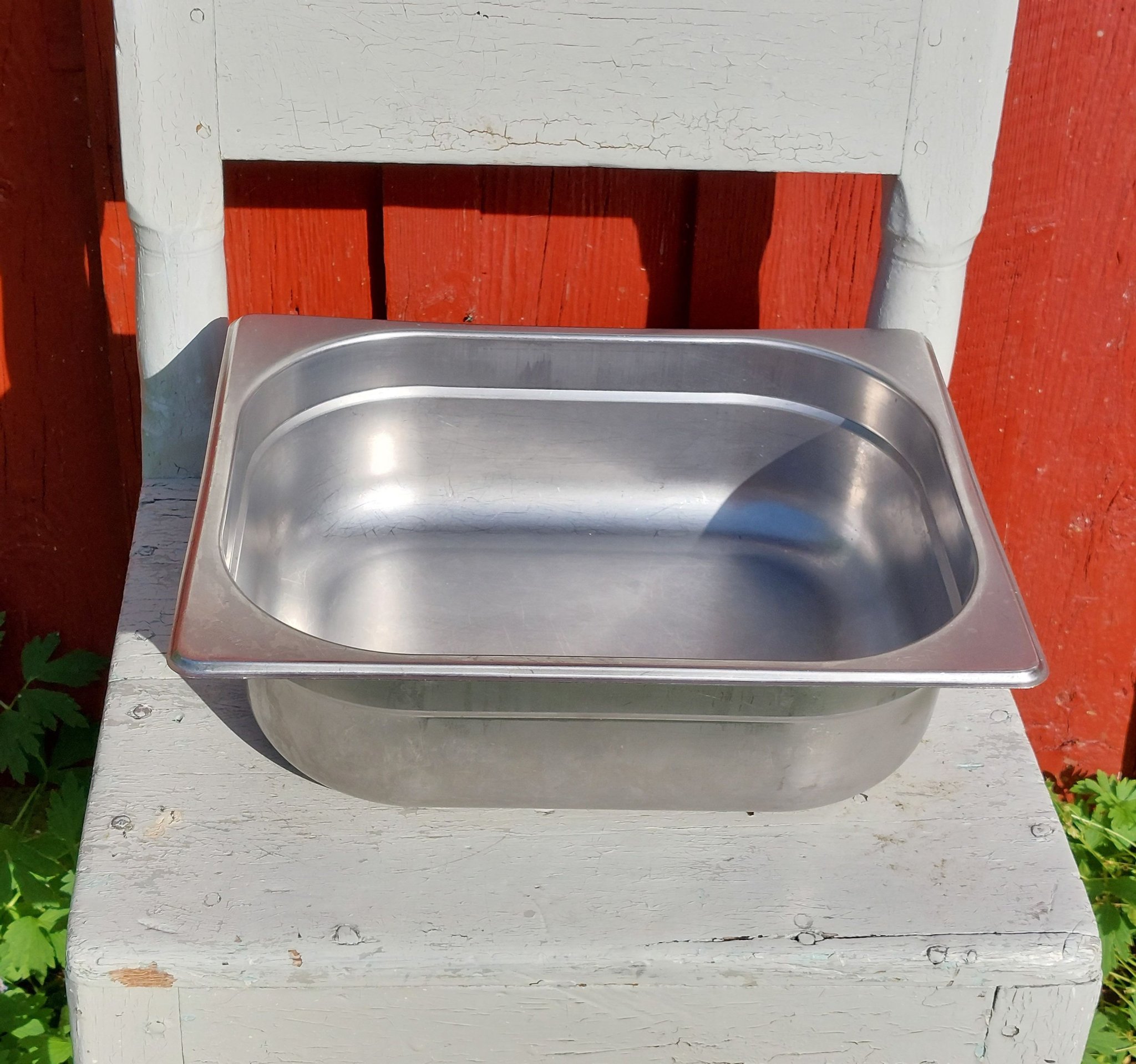 Rostfri liten äldre diskbalja / balja 32,5 cm x.. | Köp på Tradera ...