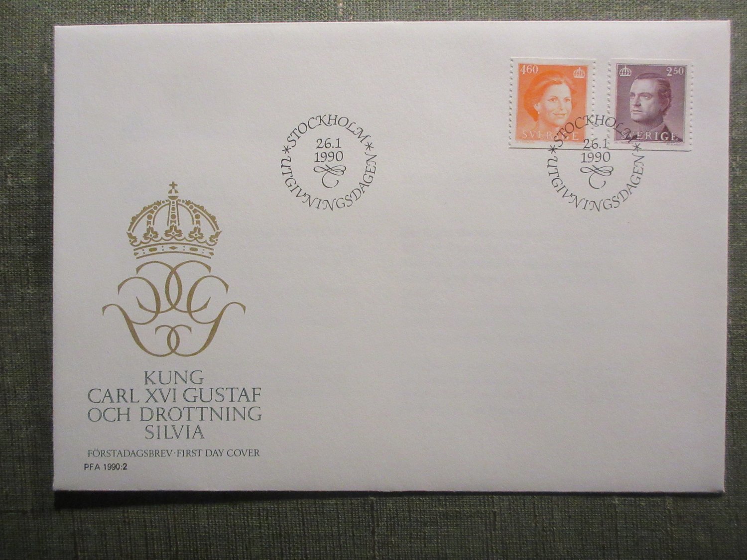 ÄLDRE FDC (1990) KUNG CARL XVI GUSTAF OCH DROTT.. | Köp på Tradera ...
