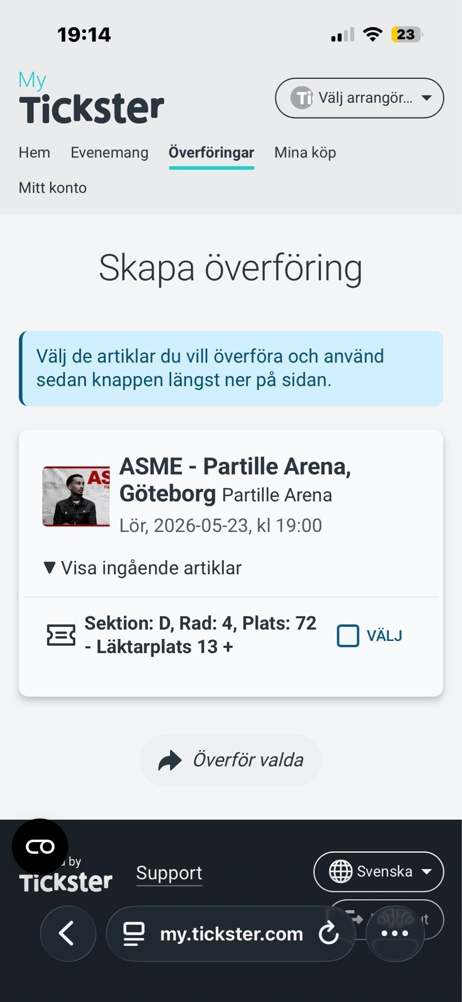 Se produkter som liknar ASME - Partille Arena, Götebo.. på Tradera ...