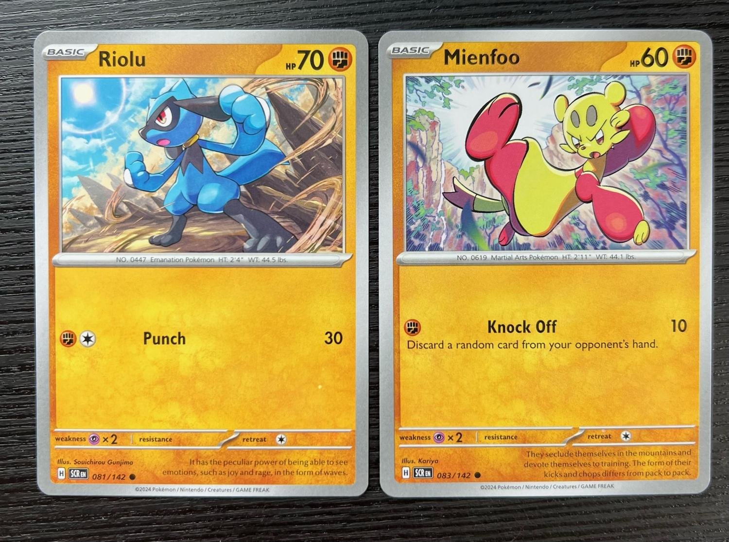 Riolu 081/142 + Mienfoo 083/142 Pokémonkort - S.. | Köp på Tradera ...