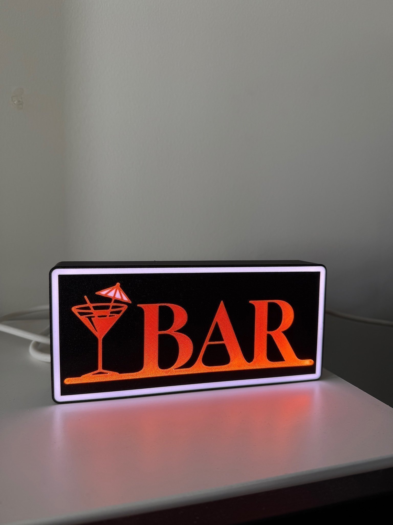 3D-printad BAR-skylt | Köp på Tradera (693184687)