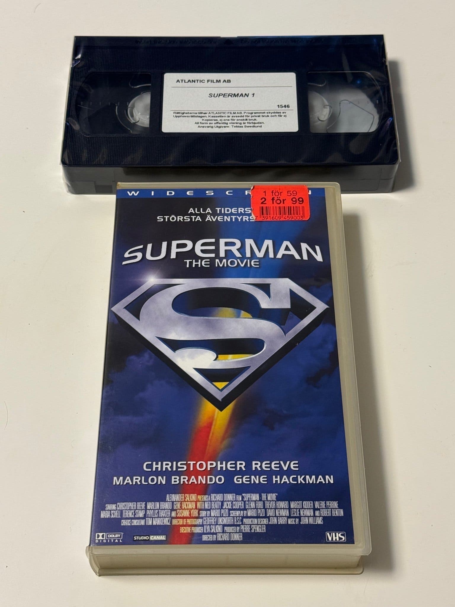 VHS Film Superman The Movie från 1978 (Oöppnad/.. | Köp på Tradera ...
