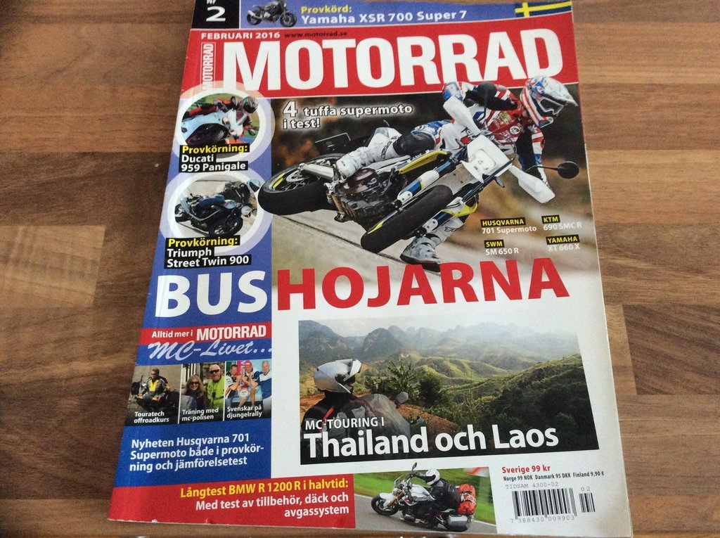 MOTORRAD Nr 2 2016 Triumph Street ,Ducati 959,H.. | Köp på Tradera ...