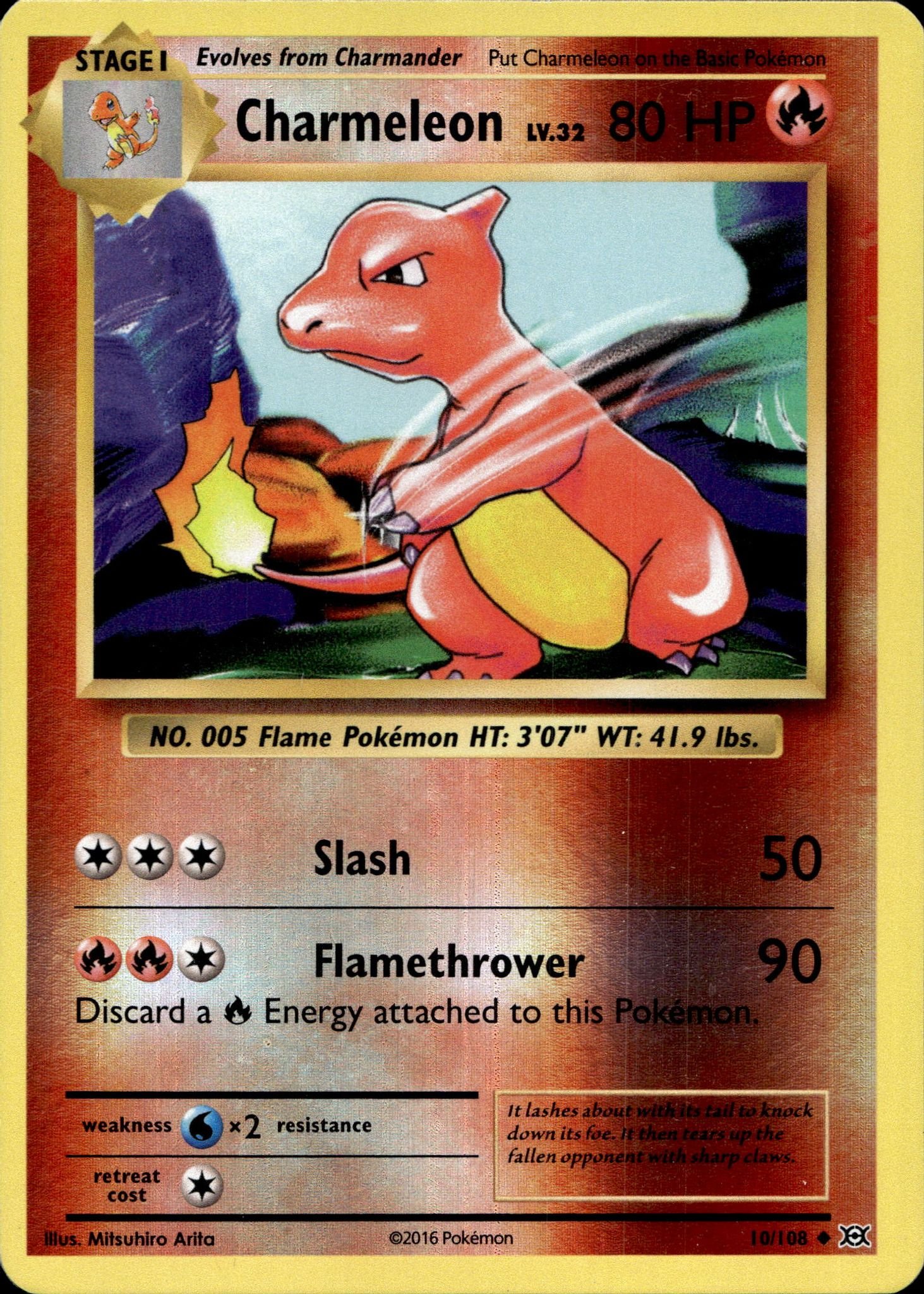 XY - Evolutions #10/108 Charmeleon [Reverse Holo] | Köp på Tradera ...