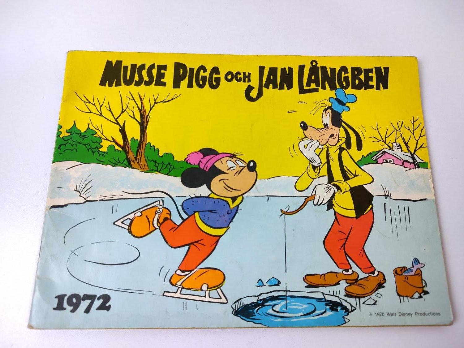 Seriealbum - Musse Pigg och Jan Långben, 1972 | Köp på Tradera (597829129)