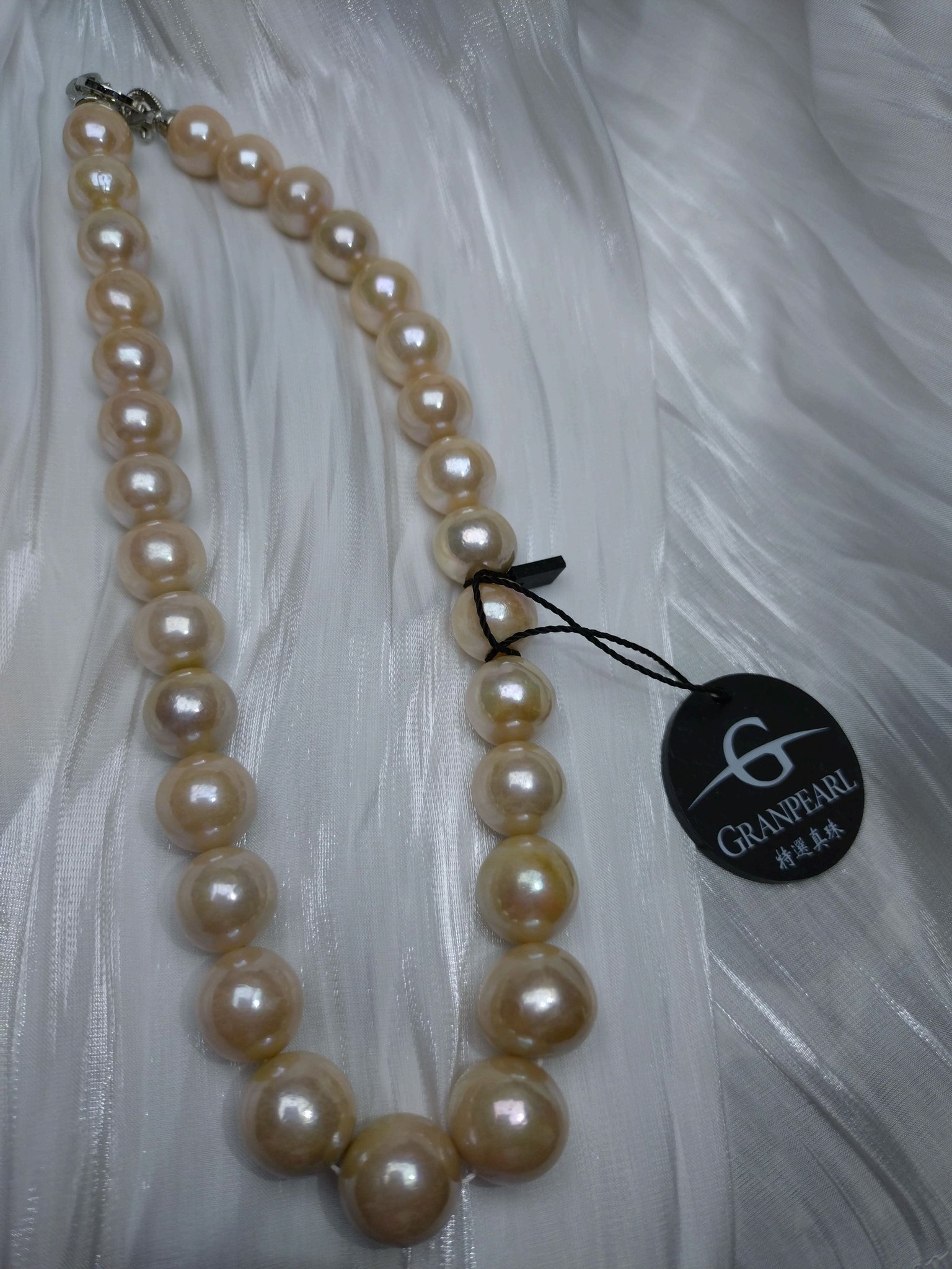 Super stor äkta natur sötvatten Edison Pärlhals.. | Köp på Tradera ...