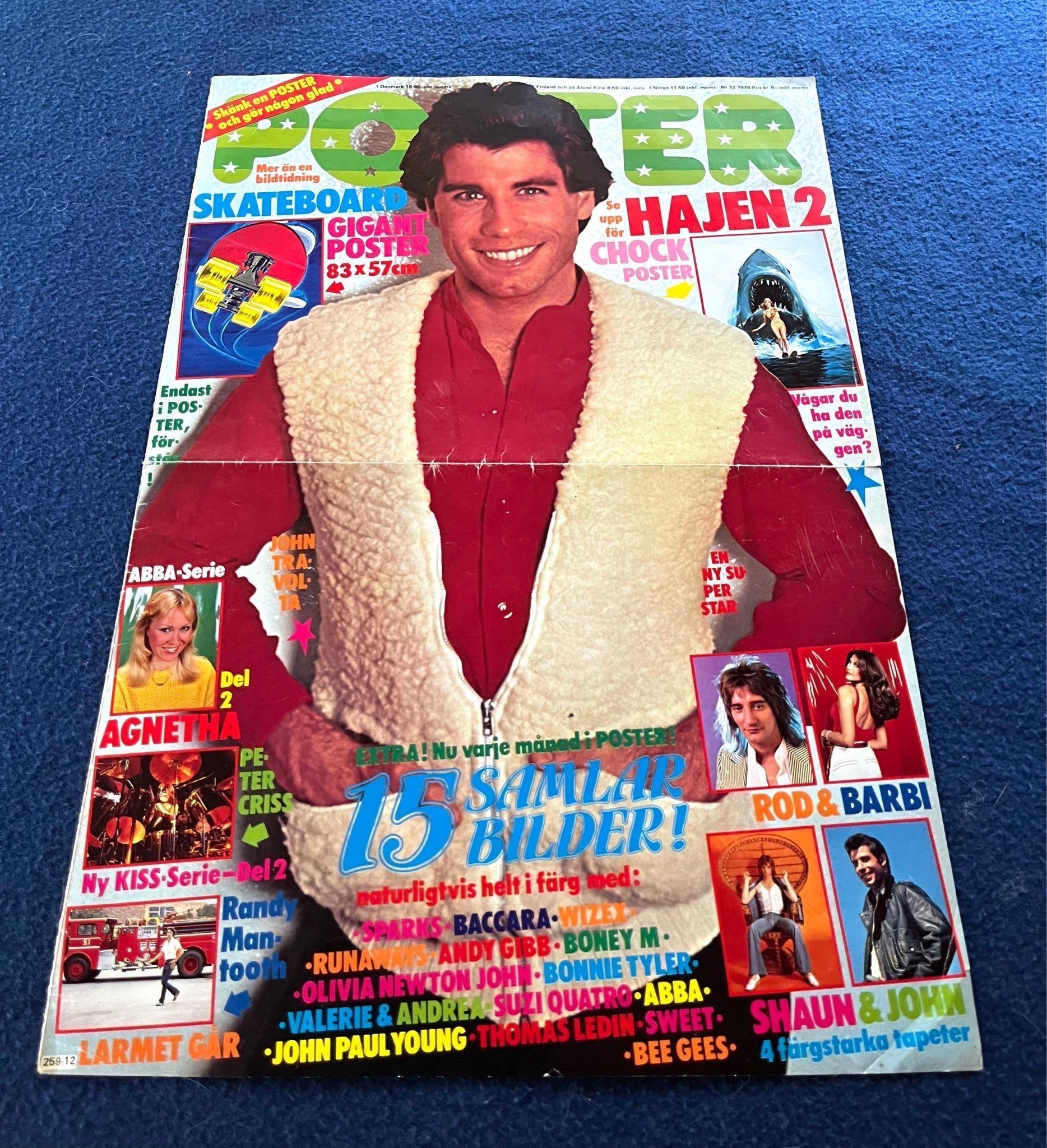 Framsida från tidningen POSTER #12-1978 John Tr.. | Köp på Tradera ...