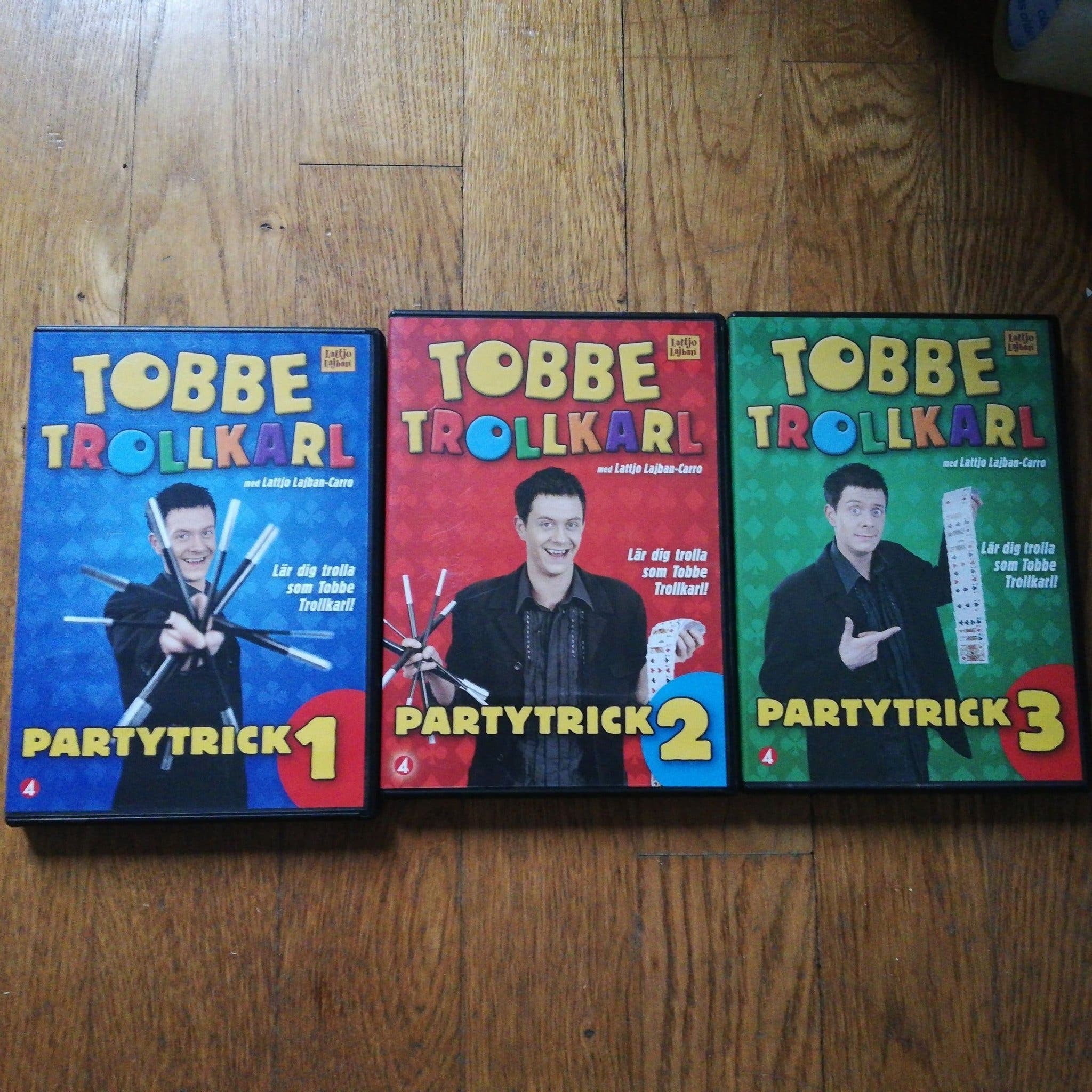 Tobbe Trollkarl Partytrick 1-3 DVD, Latjo Lajba.. | Köp på Tradera ...