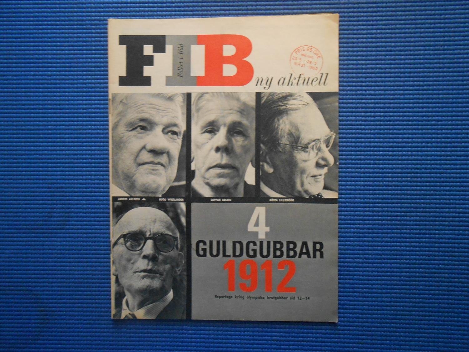 FIB 21 1962 OS 1912 Gagarin Jörgen Nash Maude A.. | Köp på Tradera ...