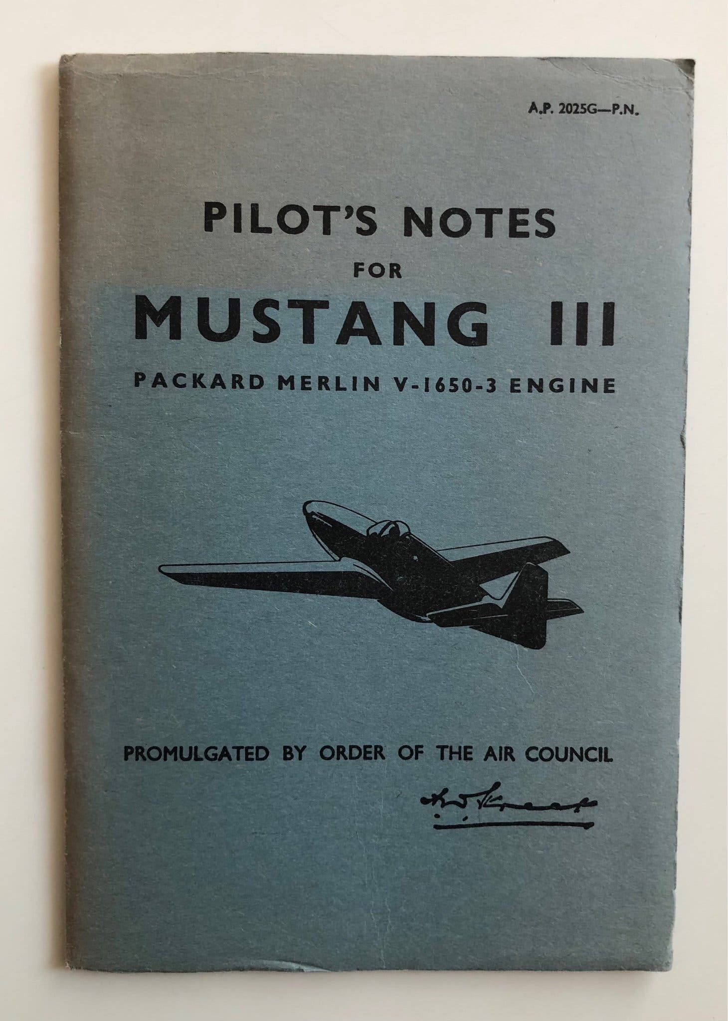 Pilot's Notes for Mustang III: Packard Merlin V.. | Köp på Tradera ...