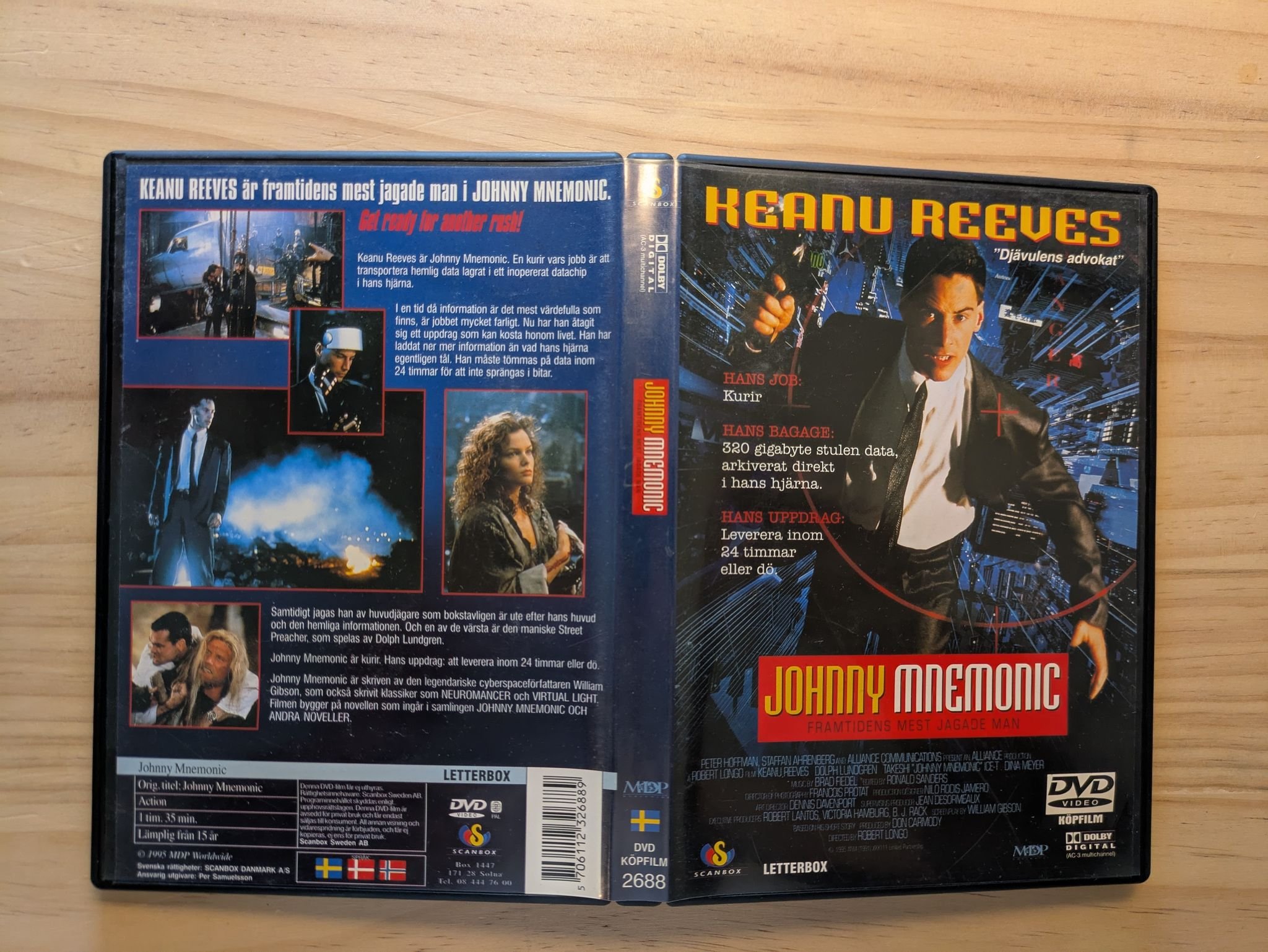 Johnny Mnemonic - Keanu Re.. | Köp från Nostalgikiosken på Tradera ...